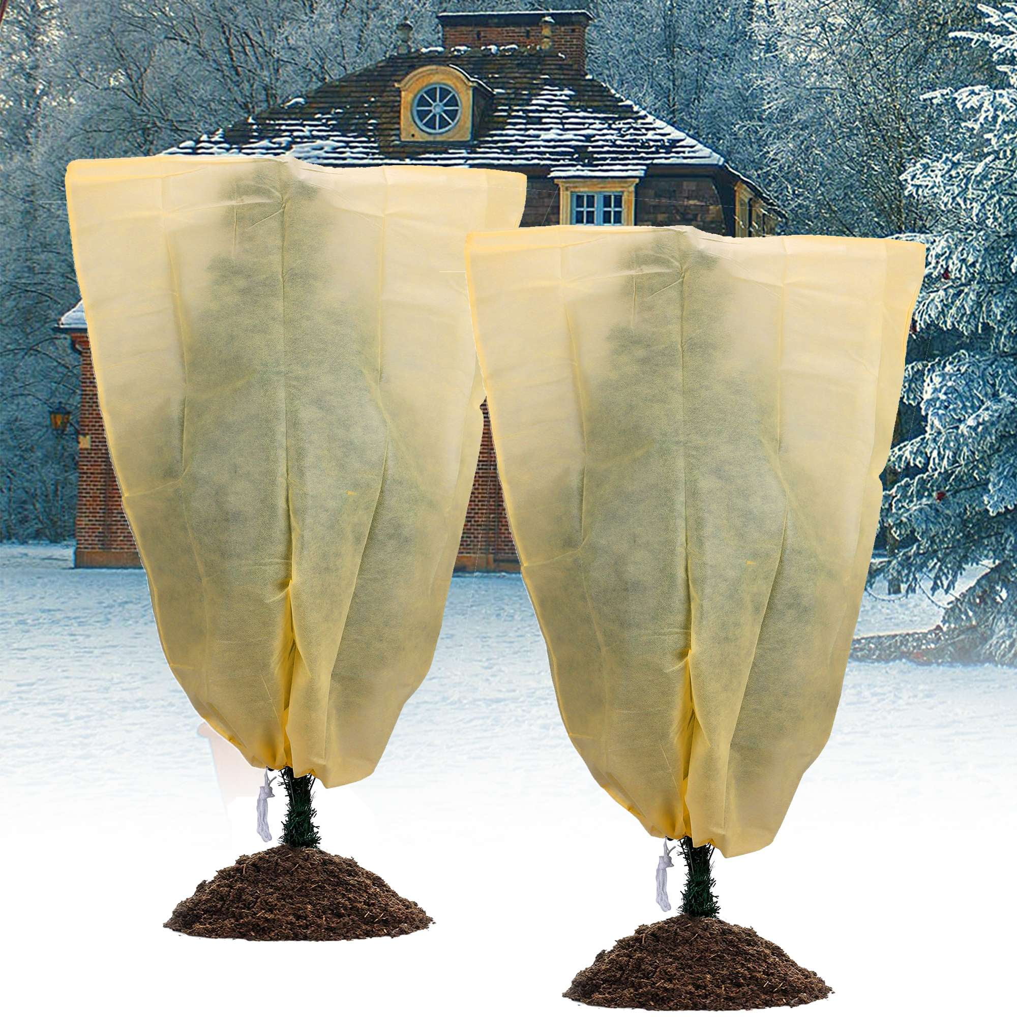 Gustave 2 Packs Plant Covers Freeze Protection Reusable Winter Frost ...