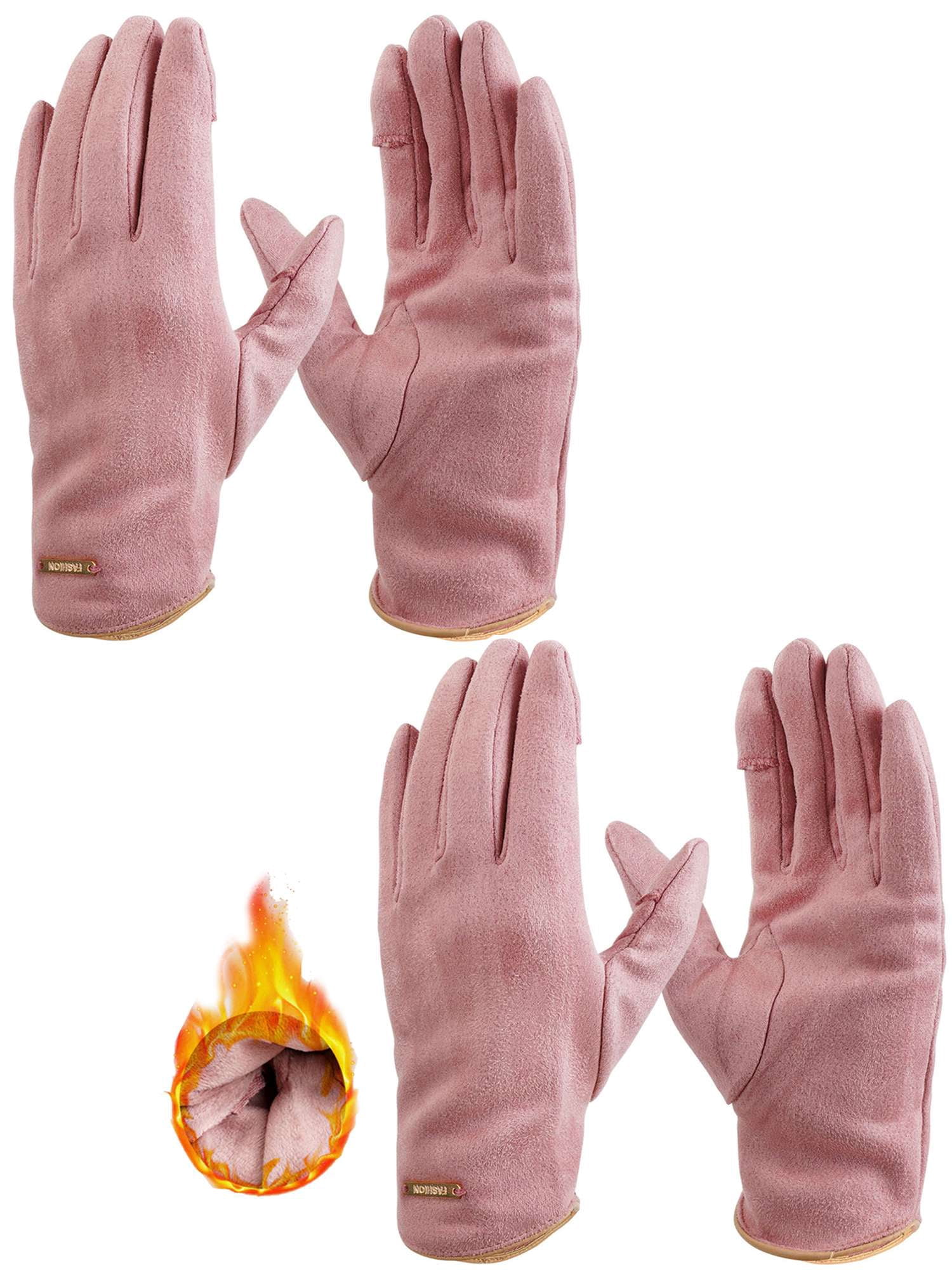 Gustave 2 Pairs Winter Gloves for Women Thermal Touchscreen Texting ...