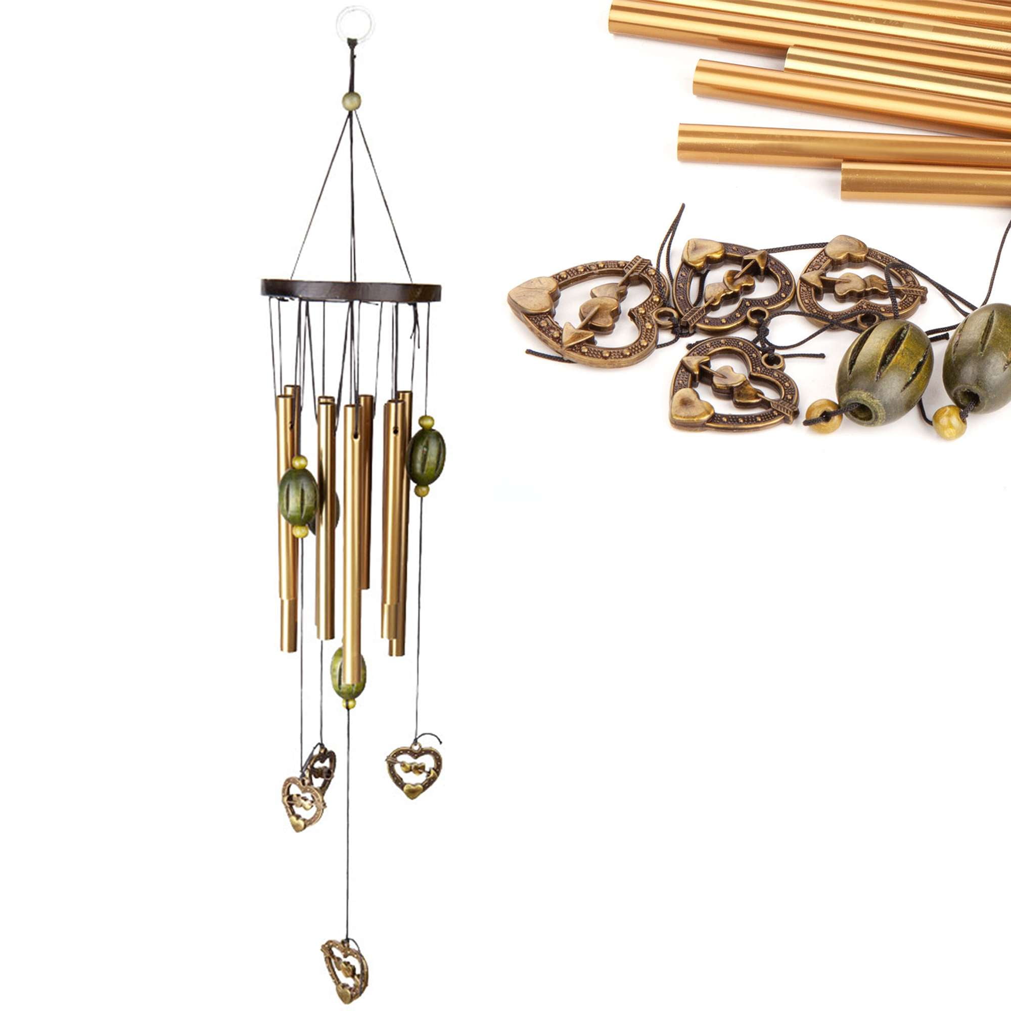 Gustave 23.6" Wind Chimes Outdoor Garden Hanging Windchimes Decor with ...
