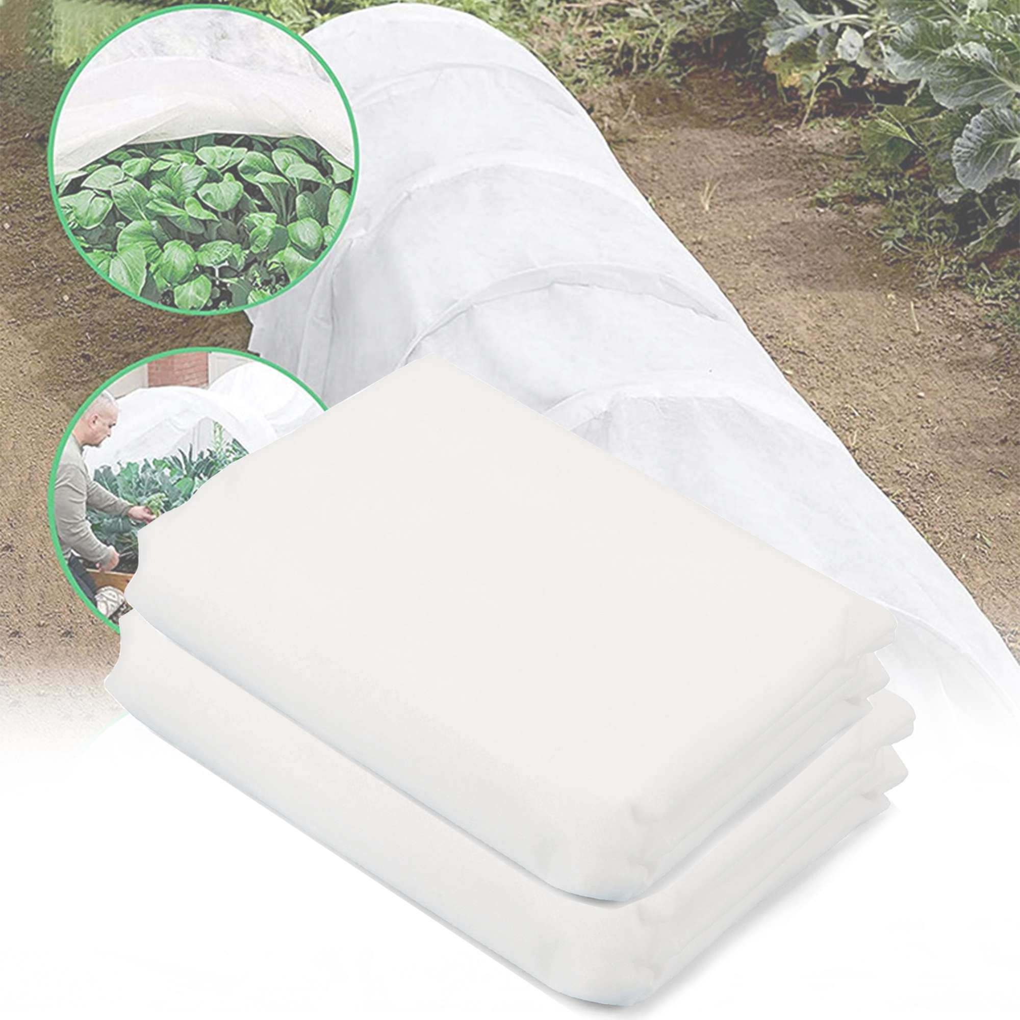 Gustave 2Pcs Plant Covers Freeze Protection Fabric Floating Row Cover ...