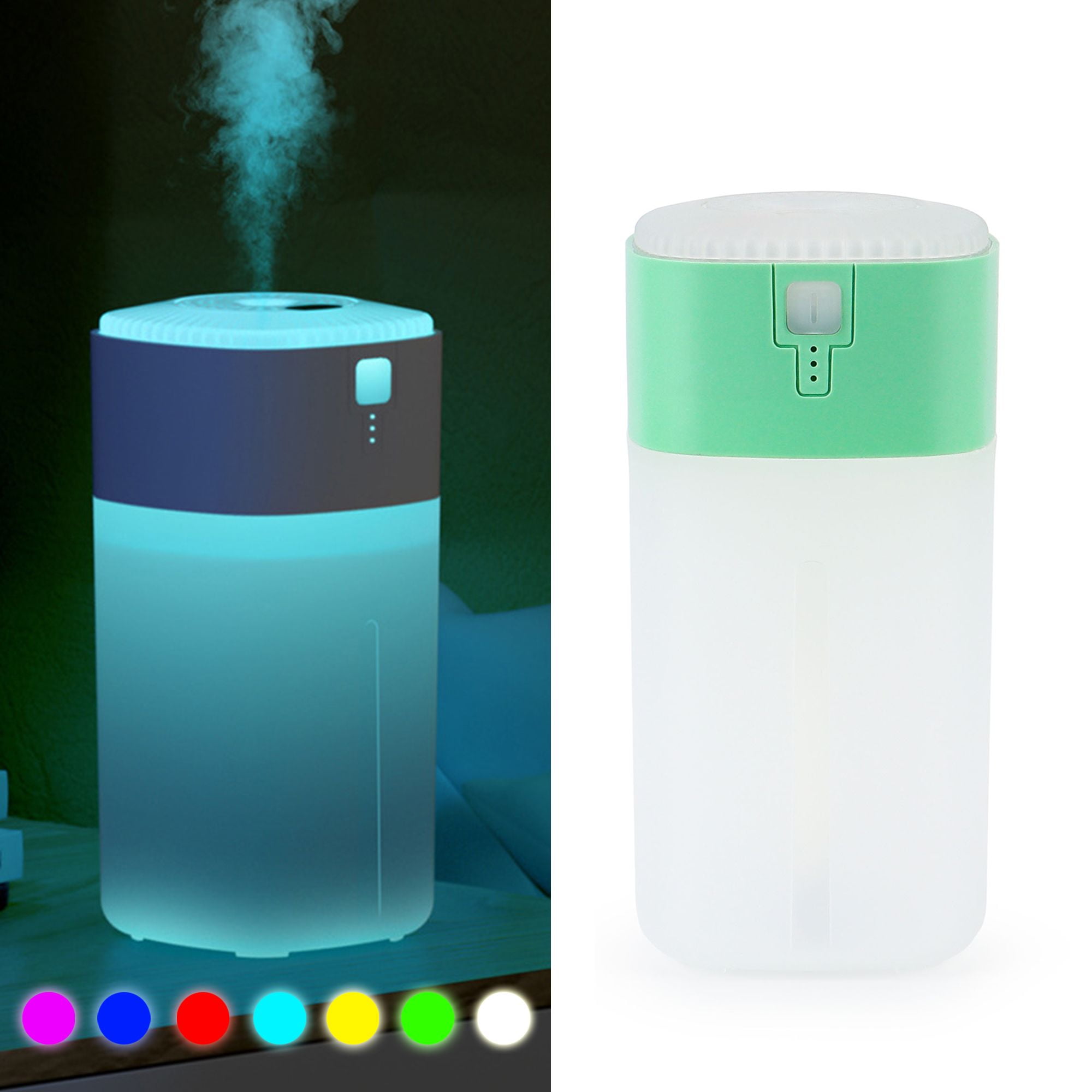 Gustave 350ml Cool Mist Air Humidifier with 7 Color Changing LED Lights ...