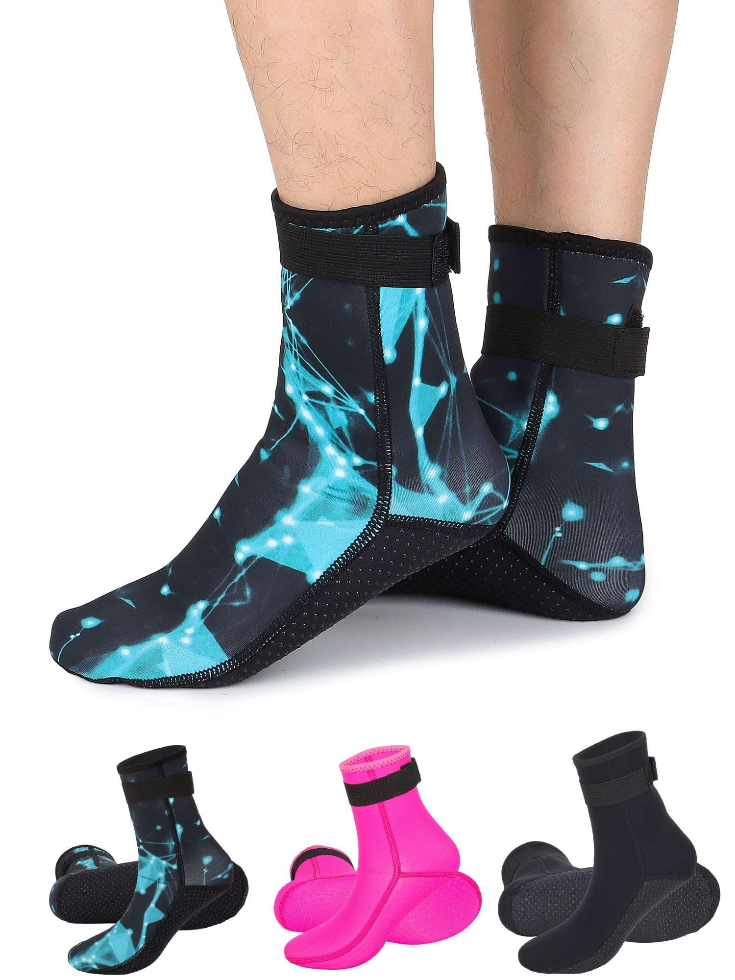 Gustave 3mm Neoprene Diving Socks Thermal Anti-Slip Wetsuit Socks Scuba Water Sock Beach Booties ...