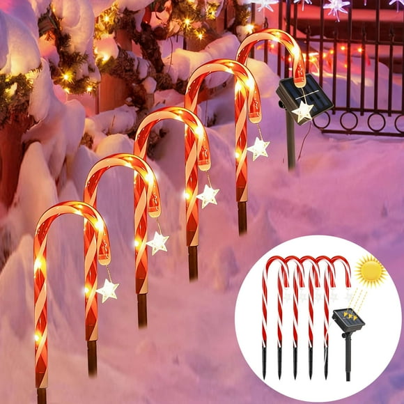Lighted Candy Cane Stakes