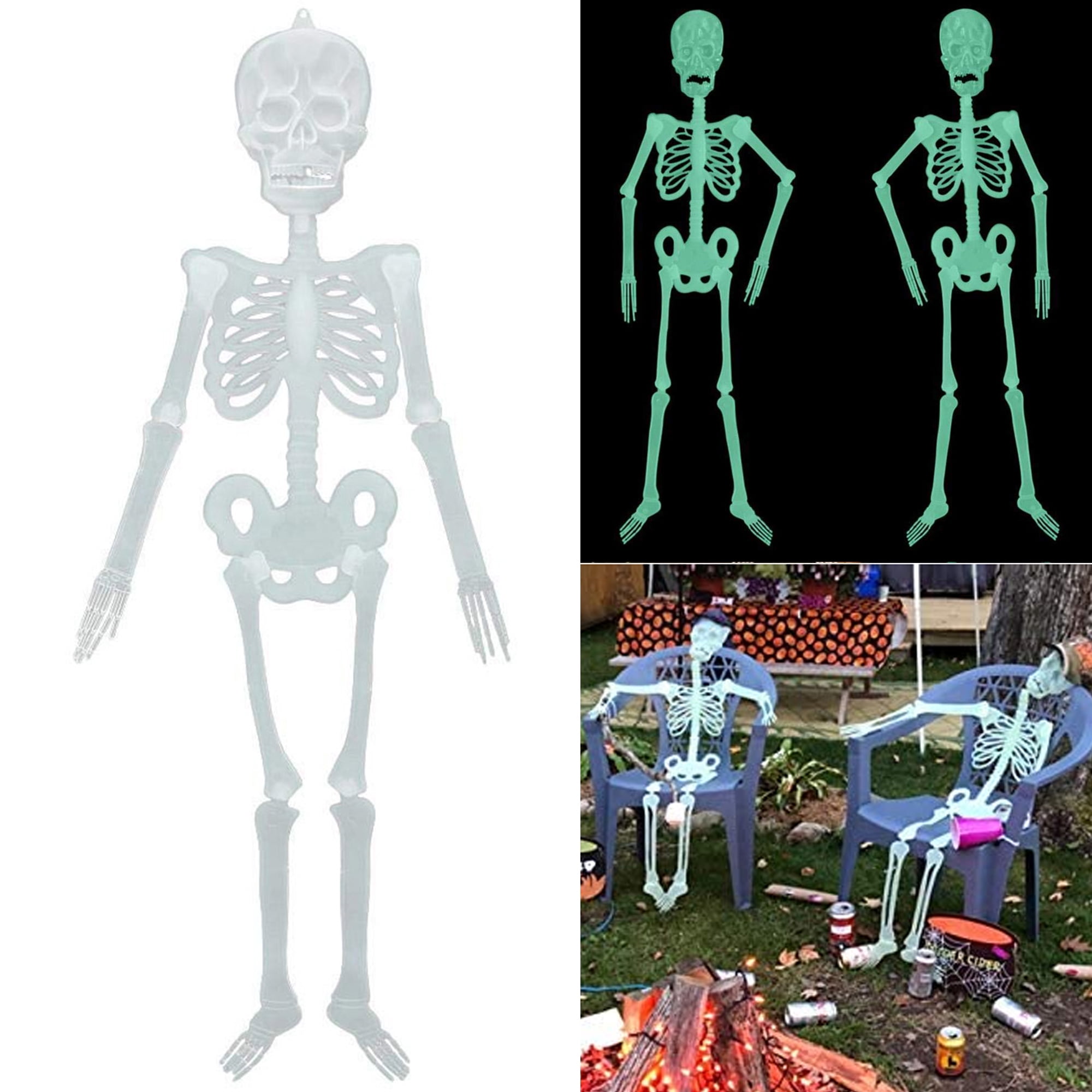 Gustave 5FT Poseable Human Skeleton Halloween Decoration Full Body Life ...