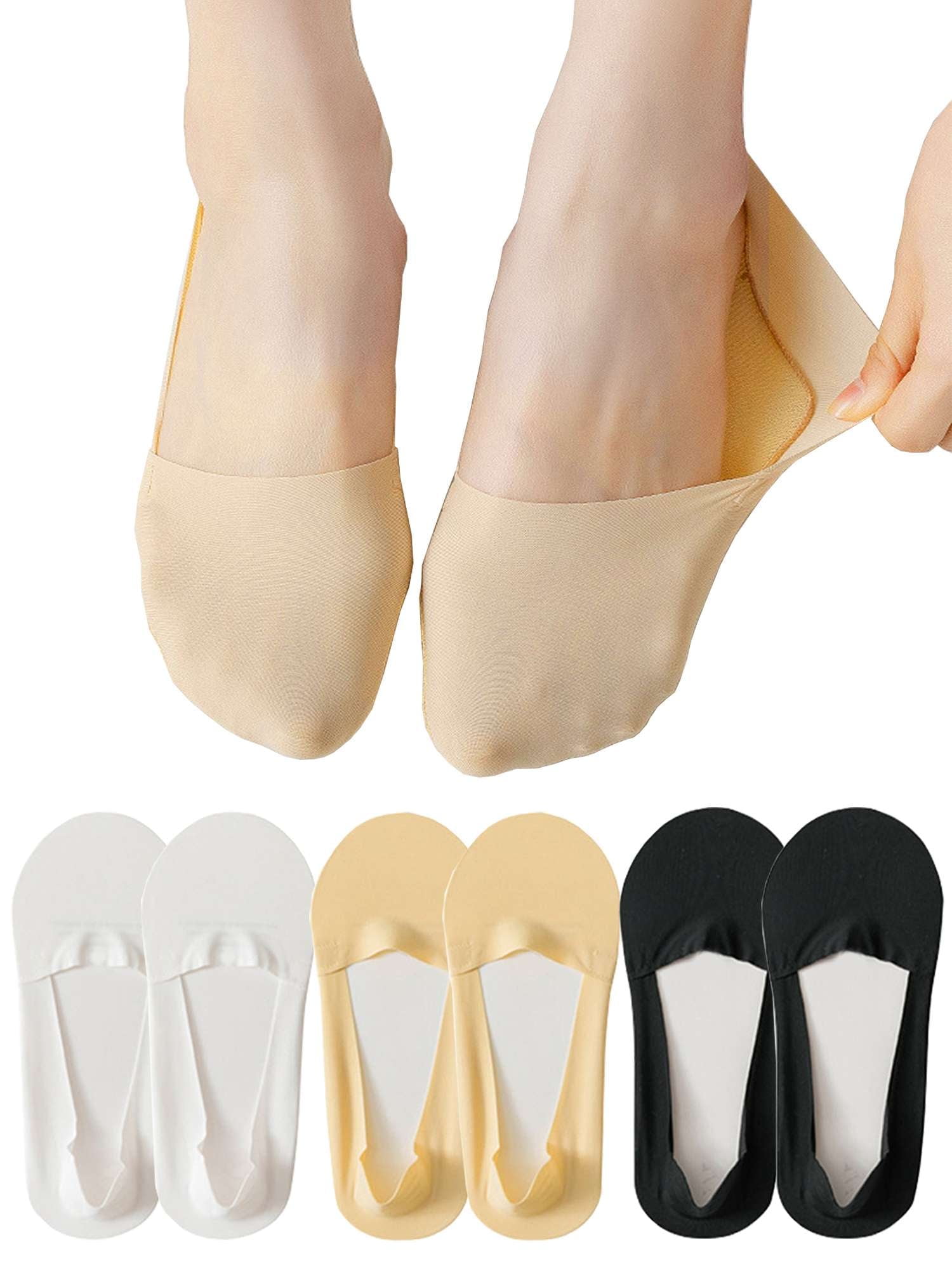 Gustave 6 Pairs No Show Socks for Women Ultra Low Cut Liner Socks Non ...