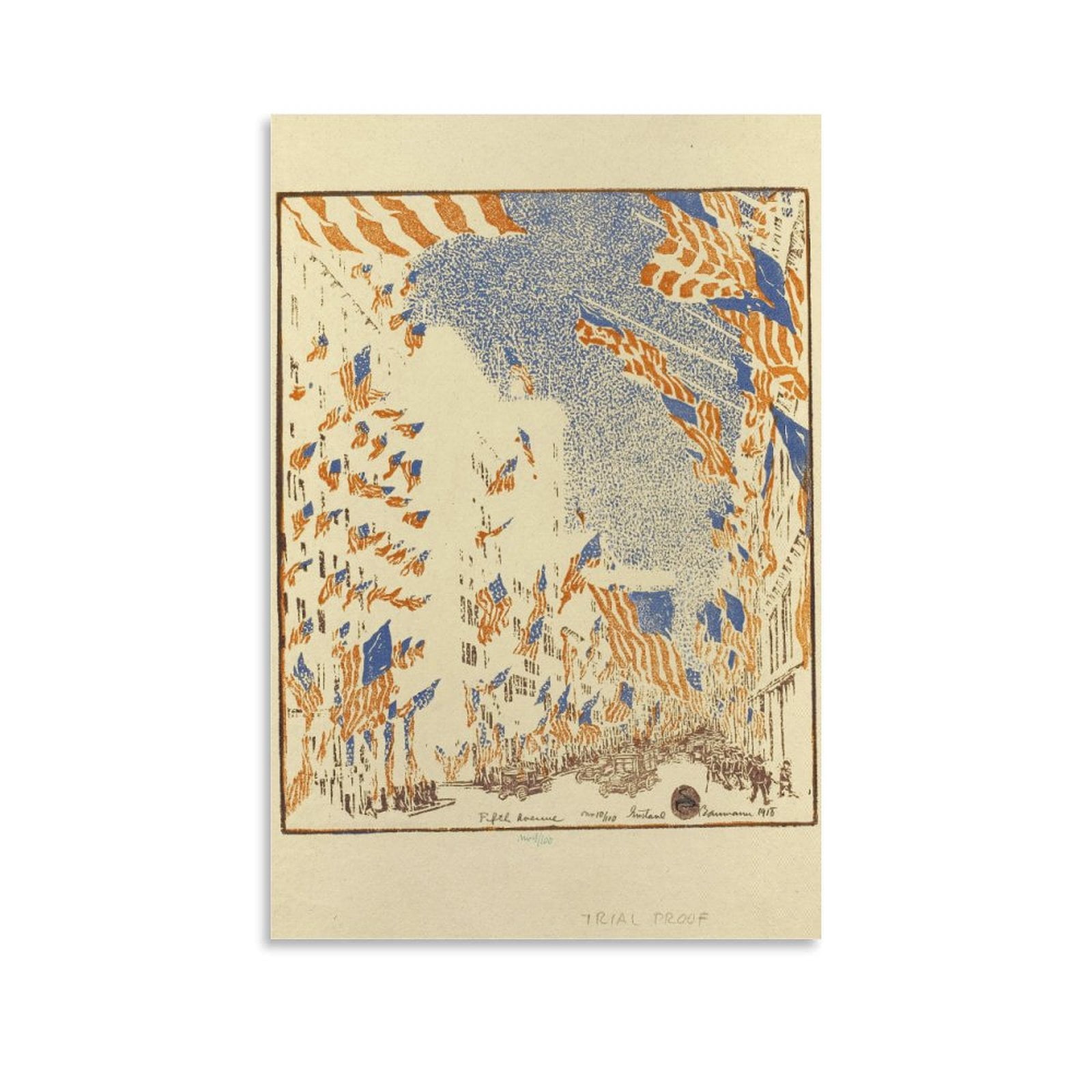 Gustave Baumann Was An American Printmaker And Painter ，Fifth Avenue ...