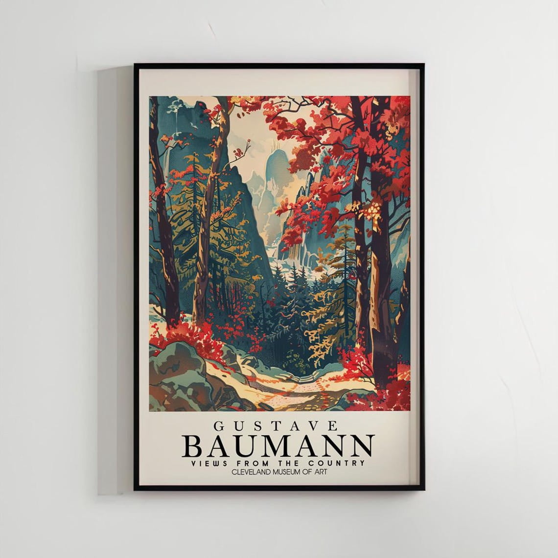 Gustave Baumann Art Poster, Home Decor, Printable Wall Art, Living Room ...