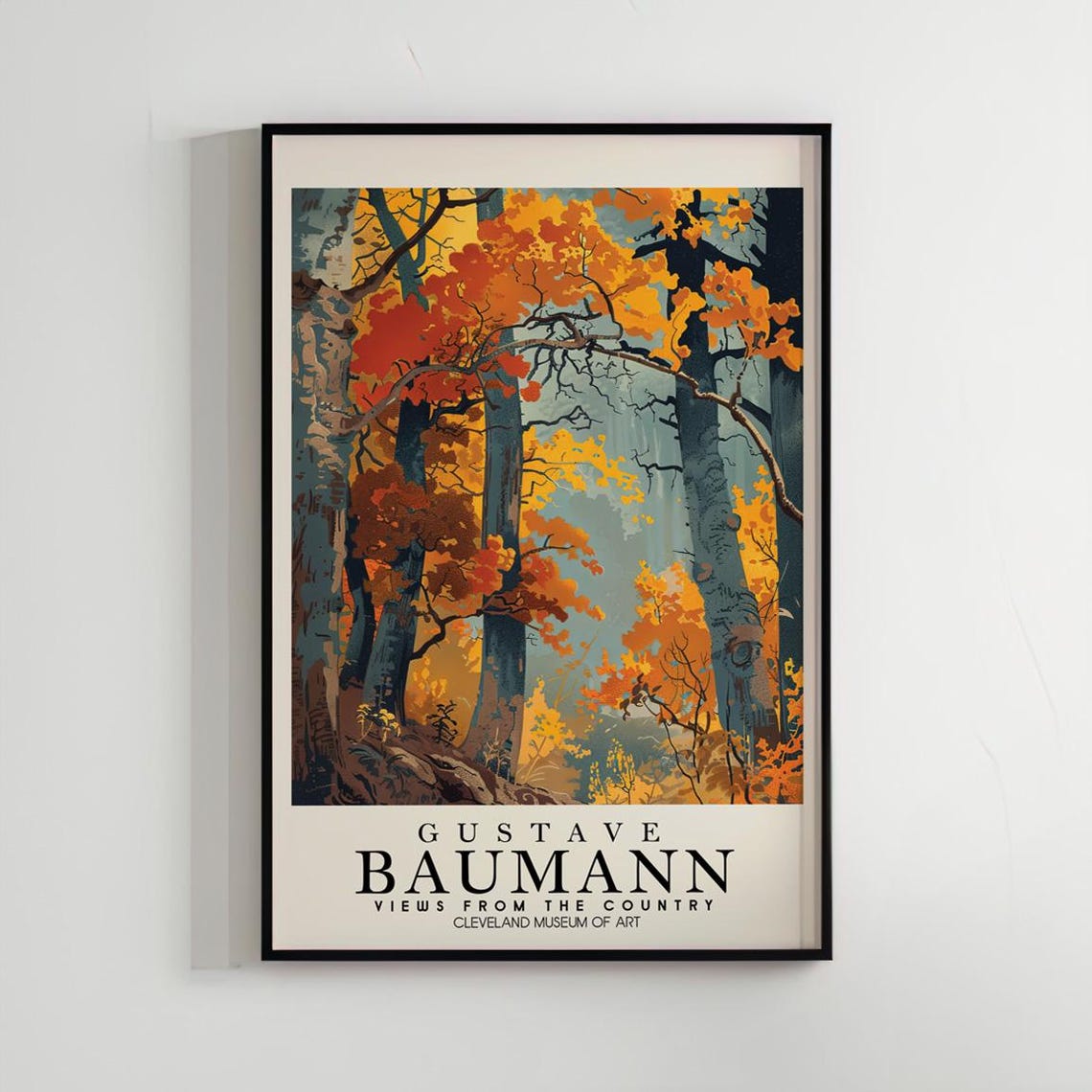 Gustave Baumann Art Poster, Printable Wall Art, Home Decor, Living Room ...