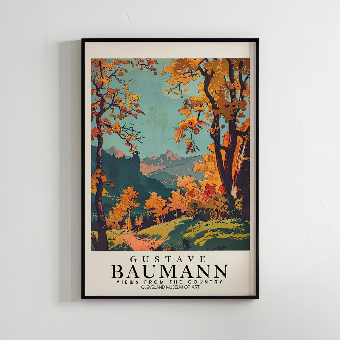 Gustave Baumann Art Poster, Woodblock Print, Nature Art, Printable Wall ...