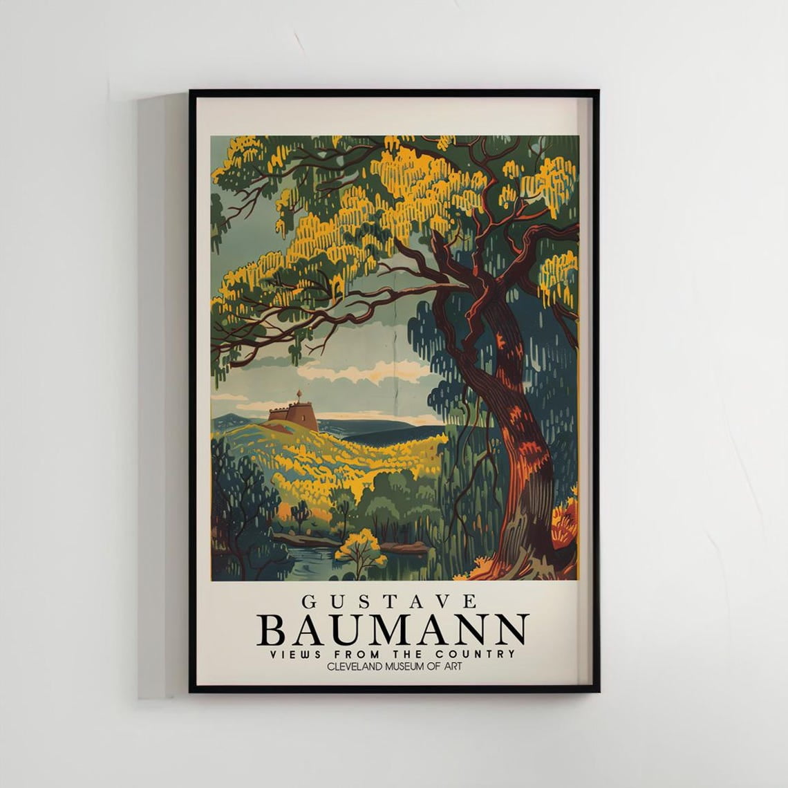 Gustave Baumann Poster, Nature Woodblock Wall Art Print, Home Decor ...