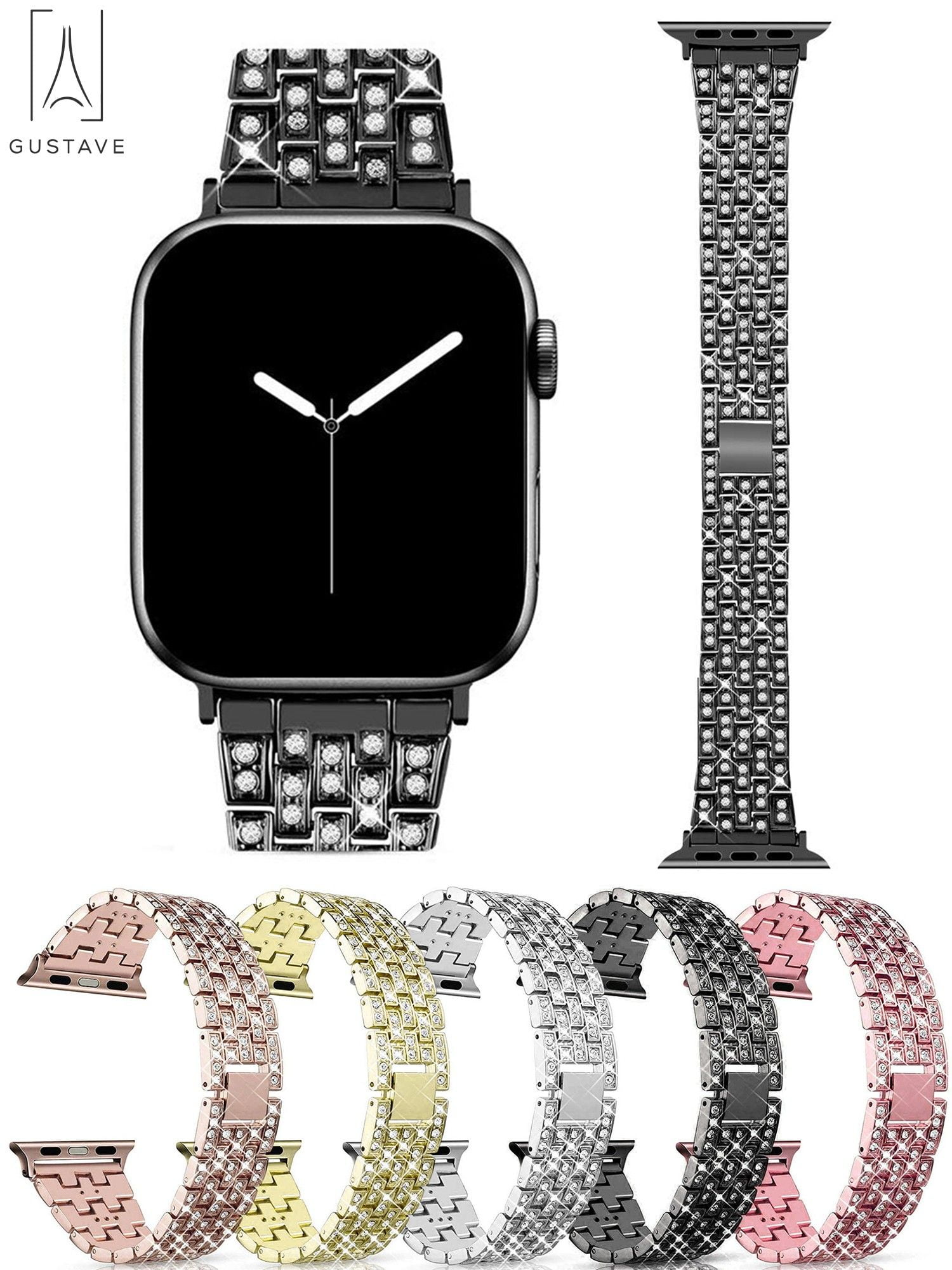 Gustave Bling Bracelet Bands Apple Watch Band 38mm 40mm Replacement ...