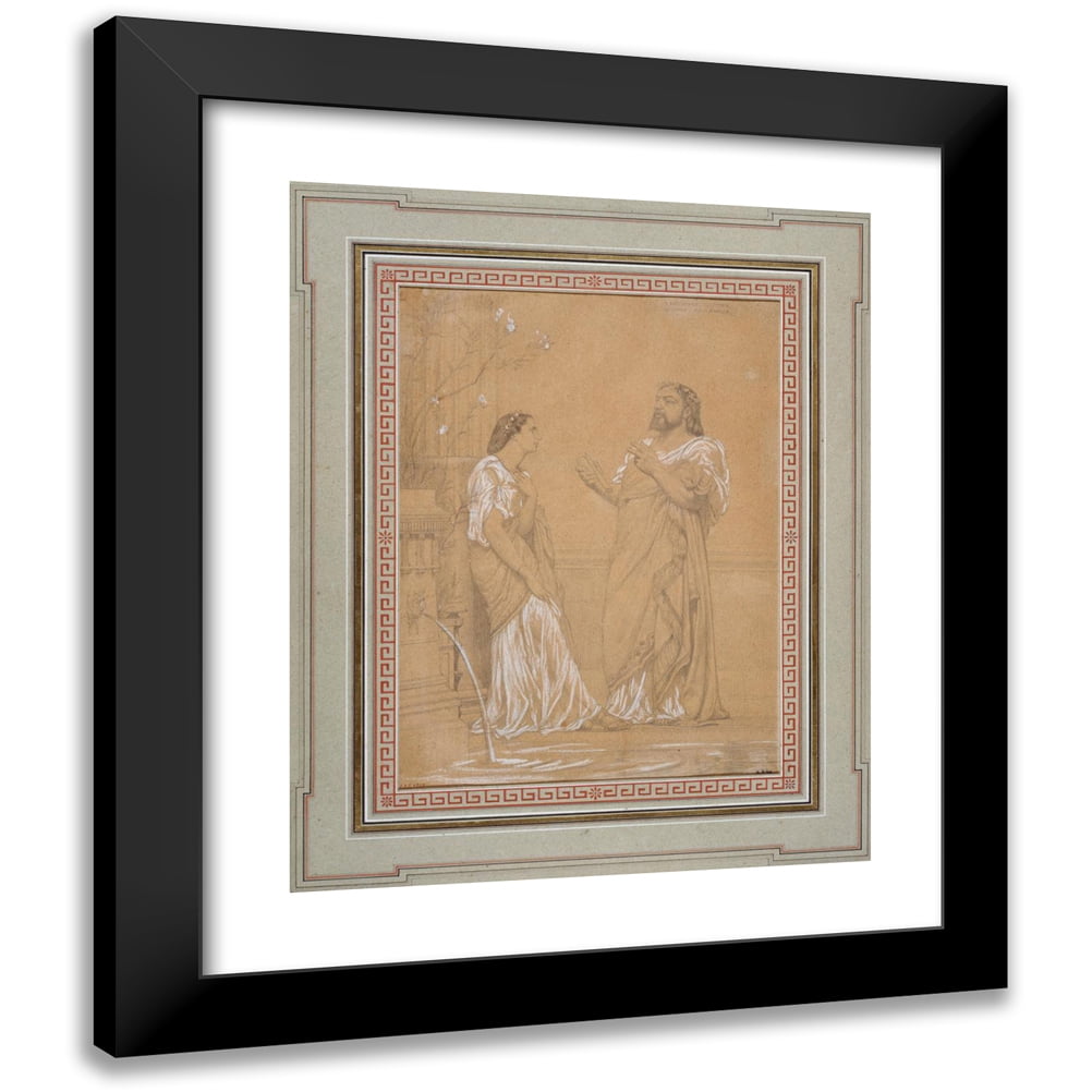 Gustave Boulanger 12x14 Black Modern Framed Museum Art Print Titled ...