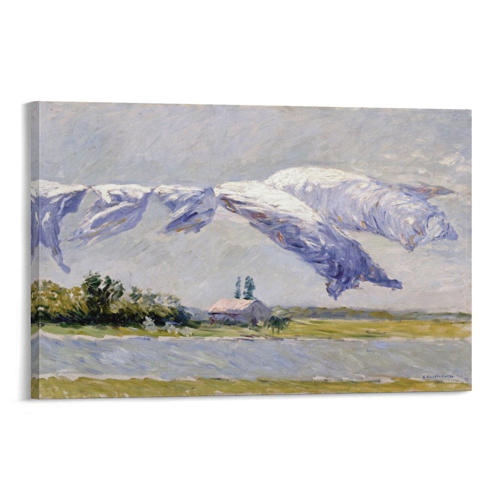 Gustave Caillebotte Laundry Drying Room Aesthetic Poster Print Art Wall ...