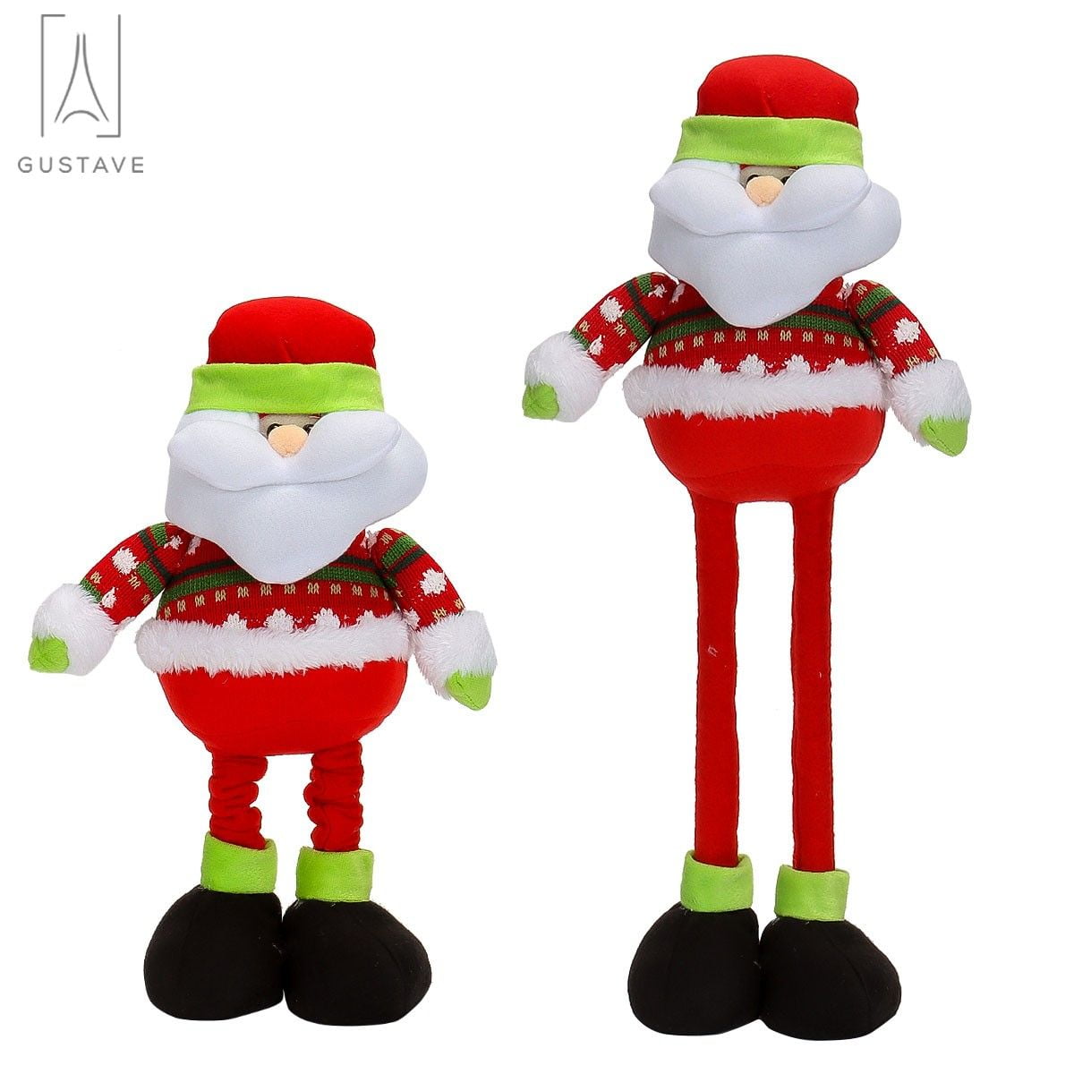 Gustave Christmas Decoration Dolls Santa Claus Elk Plush Dolls ...