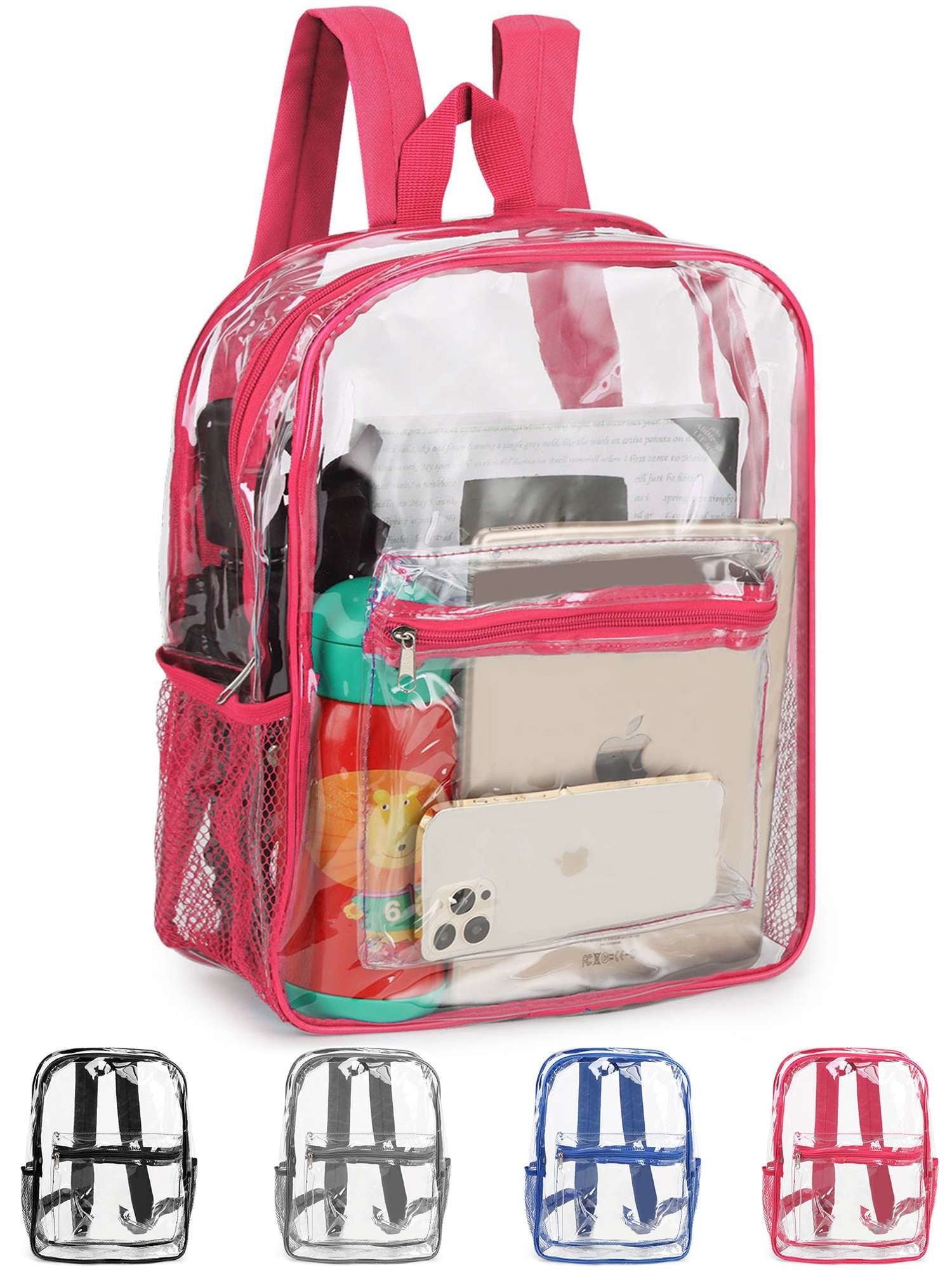 Gustave Clear Backpack for Stadium Events, See Through Waterproof ...