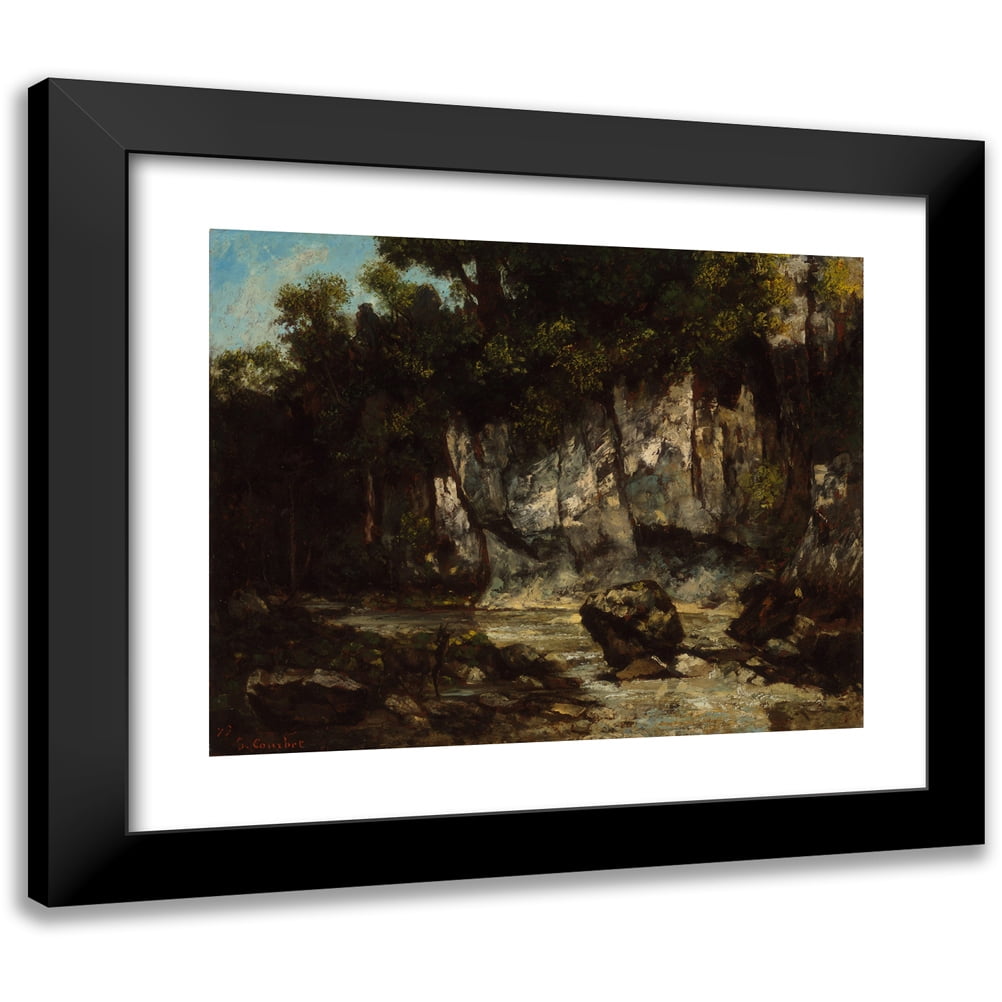 Gustave Courbet 14x12 Black Modern Framed Museum Art Print Titled ...