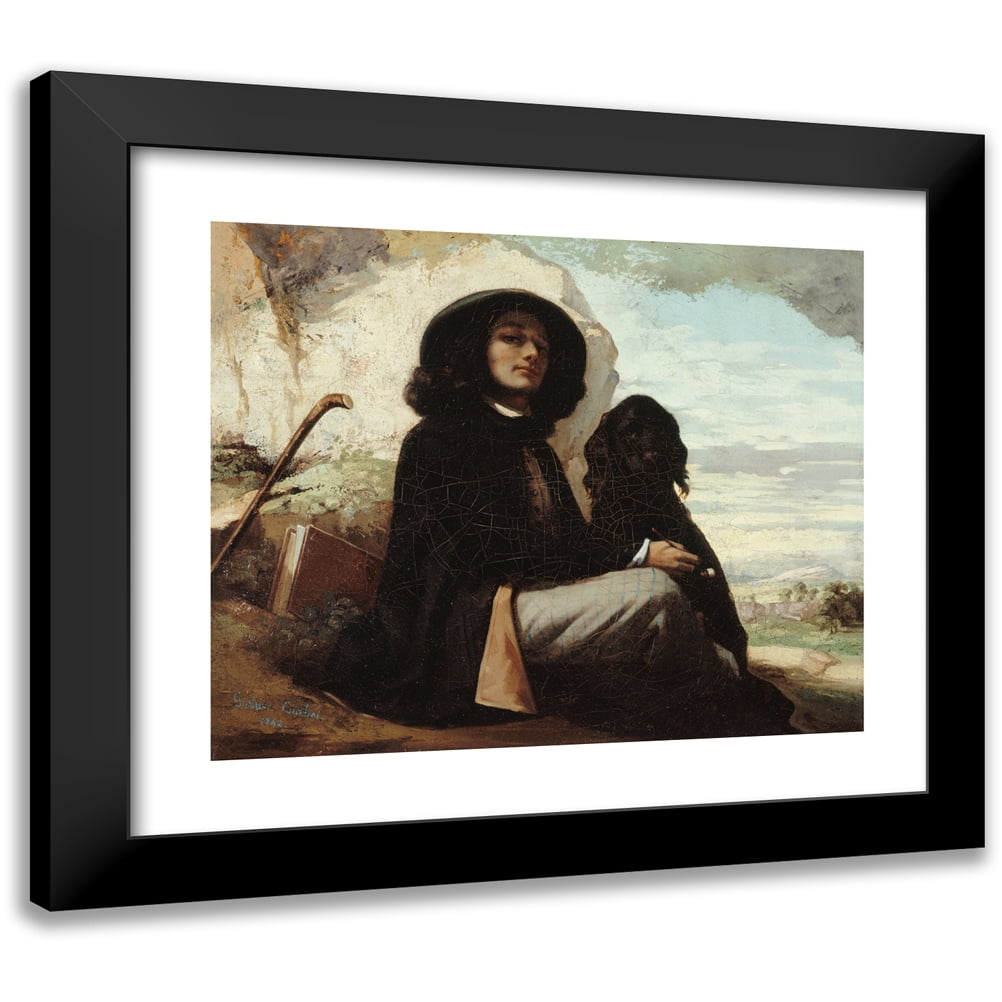 Gustave Courbet 24x20 Black Modern Framed Museum Art Print Titled ...