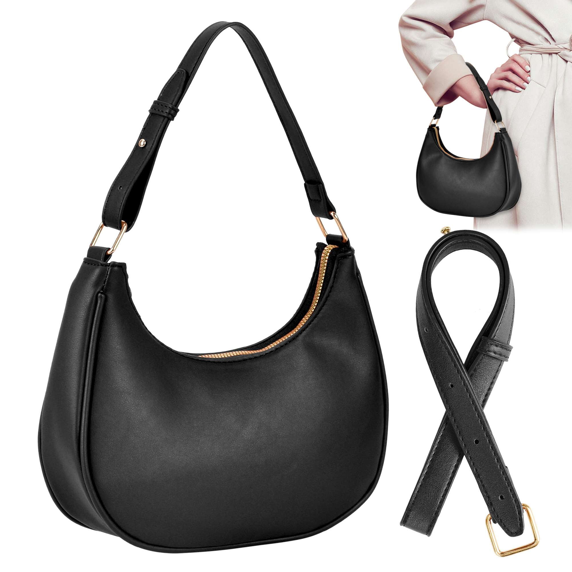 Gustave Crescent Shoulder Bag for Women Trendy Tote Crossbody Handbag ...