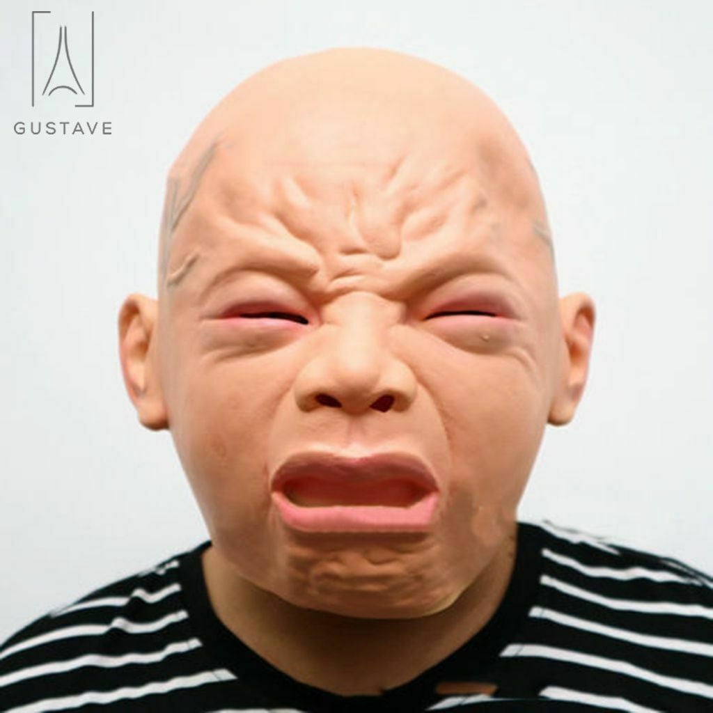 Gustave Cry Baby Halloween Cosplay Costume Mask for Adults Decoration ...