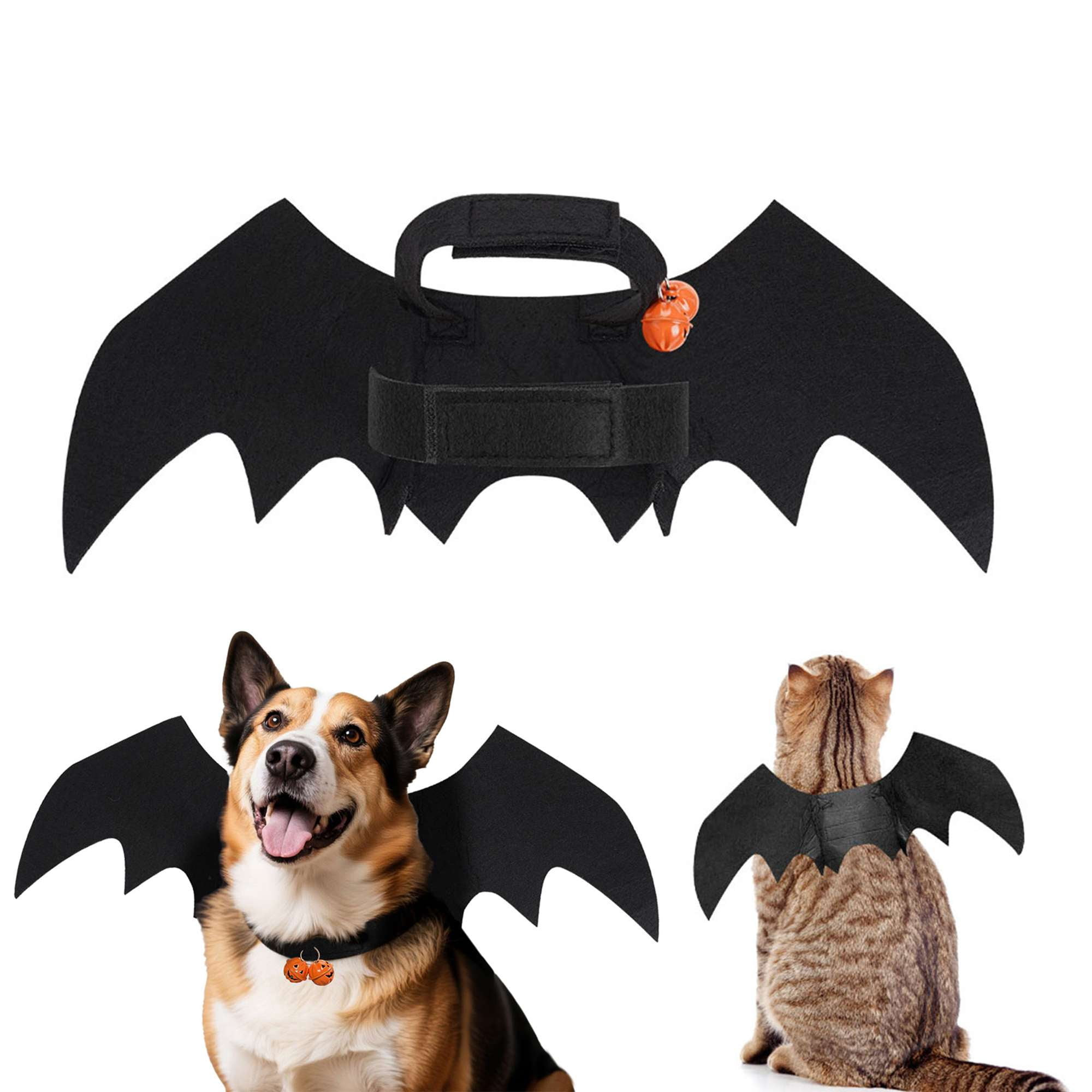 Gustave Dog Halloween Costume Bat Wings Puppy Kitten Cute Funny Cosplay ...