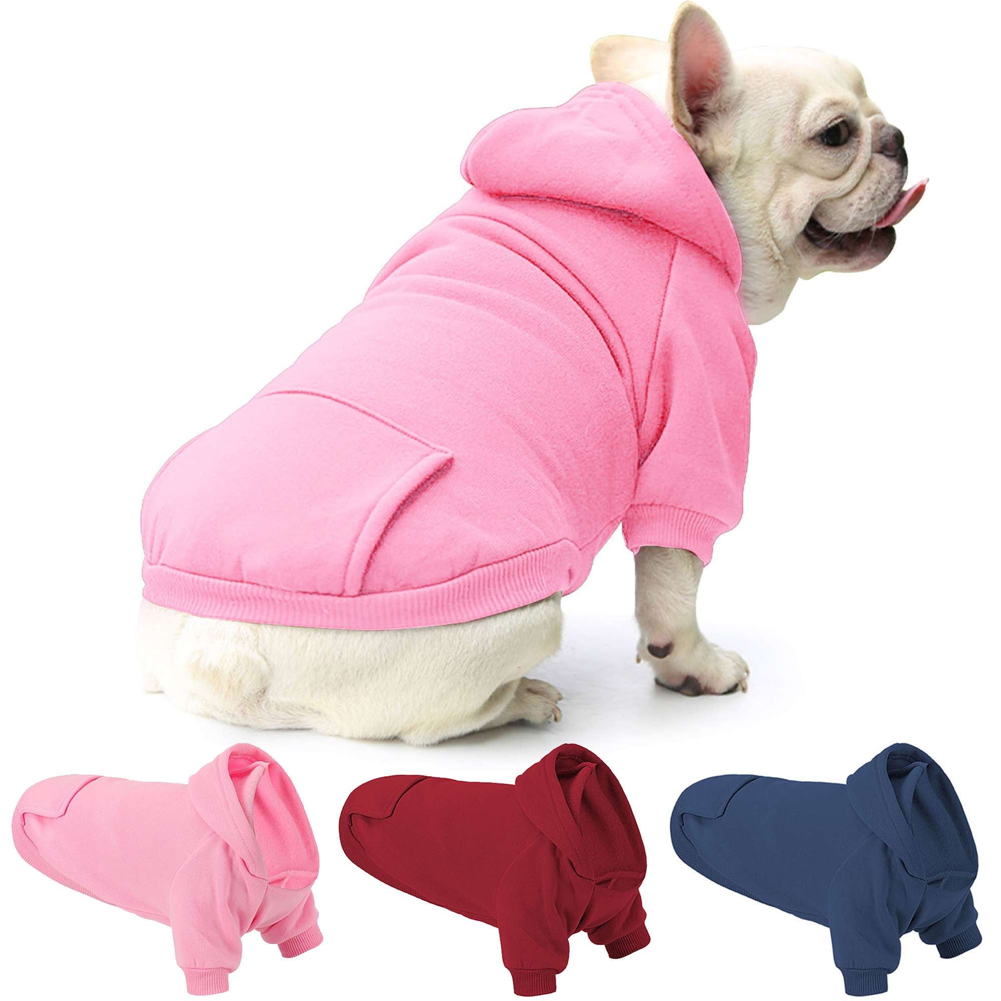Gustave Dog Hoodie Sweatshirt Winter Warm Fleece Lined Dog Hooded ...