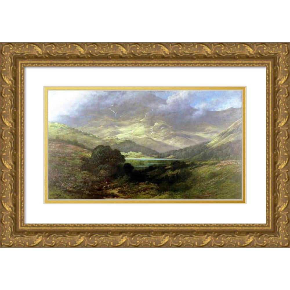 Gustave Doré 18x12 Gold Ornate Wood Frame and Double Matted Museum Art ...