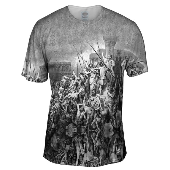 Gustave Dore - St Paul Rescued From The Multitude 1891 Mens T-Shirt All ...