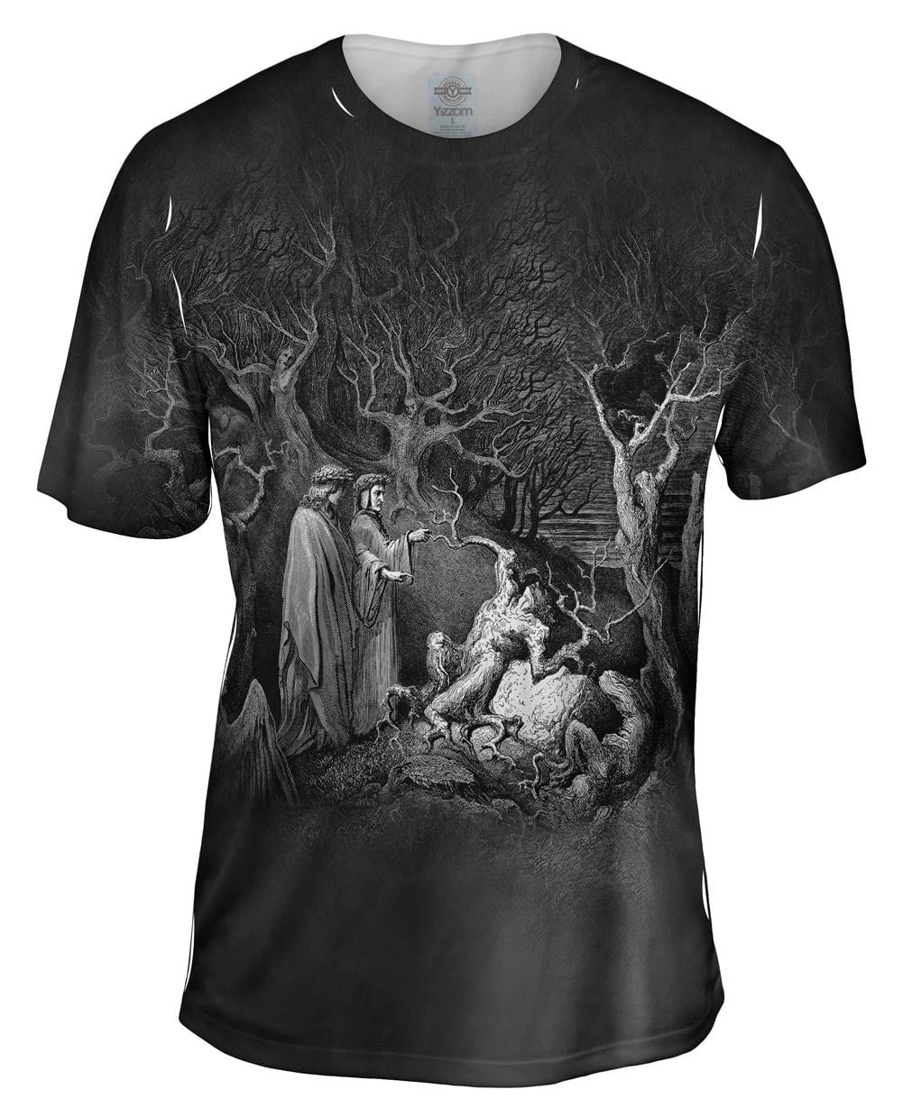 Gustave Dore - The Inferno Canto 13 1857 Mens T-Shirt All Over Print ...