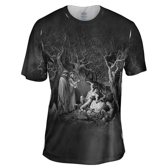 Gustave Dore - The Inferno Canto 13 1857 Mens T-Shirt All Over Print ...