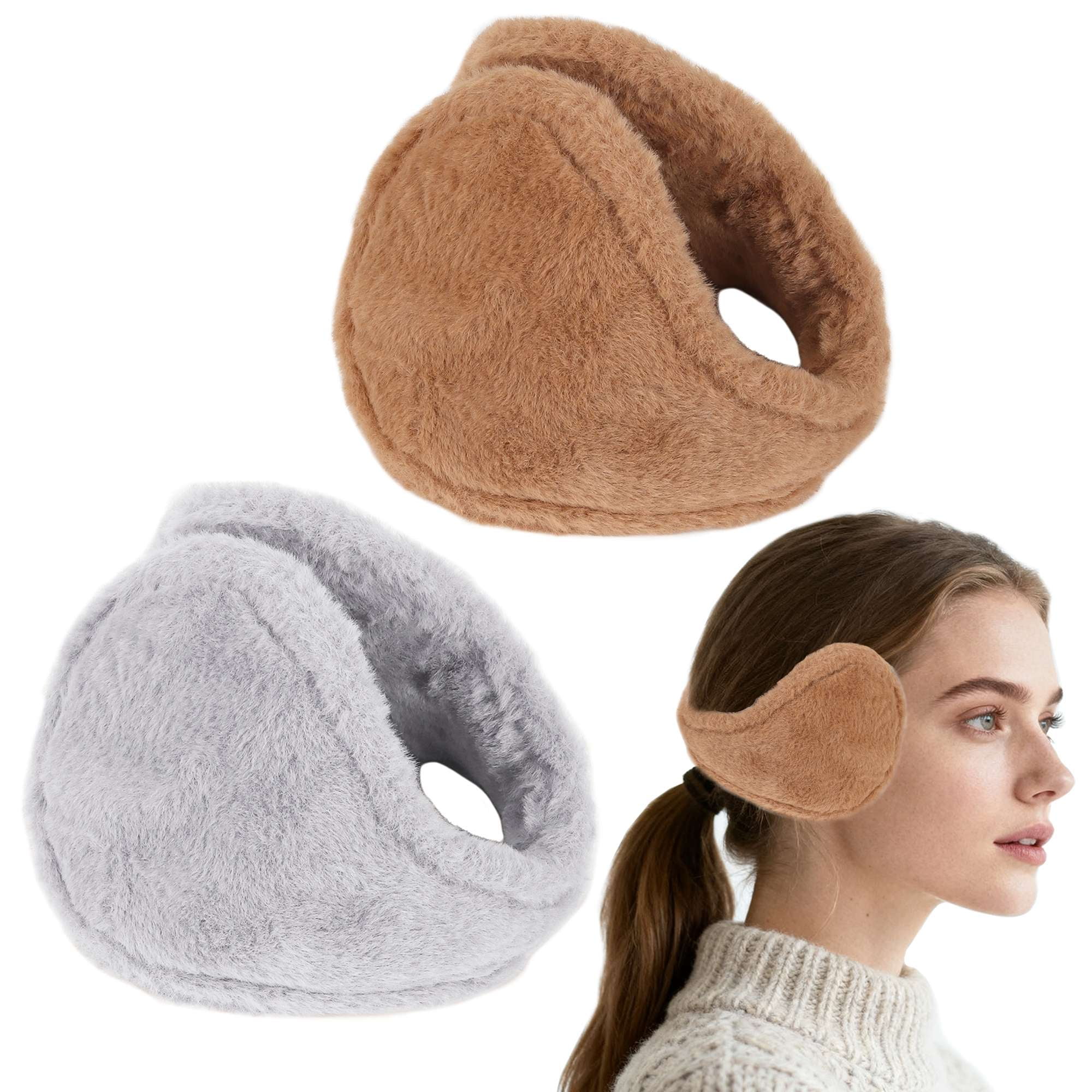 Gustave Ear Muffs for Winter Men Women 2 Pack Adjustable Ear Warmers ...