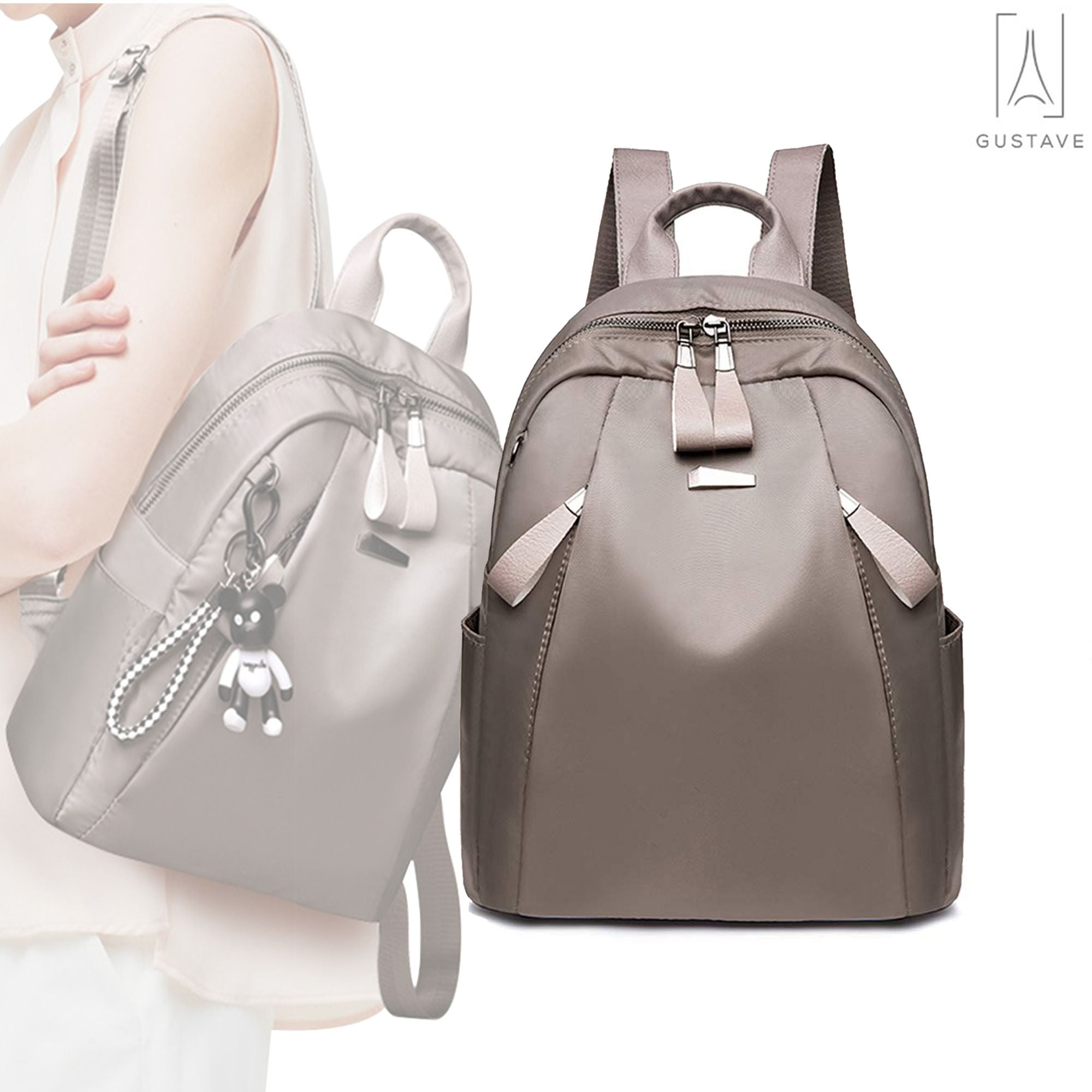 Gustave Fashion Women Backpack Purse Anti-theft Casual Travel Rucksack ...