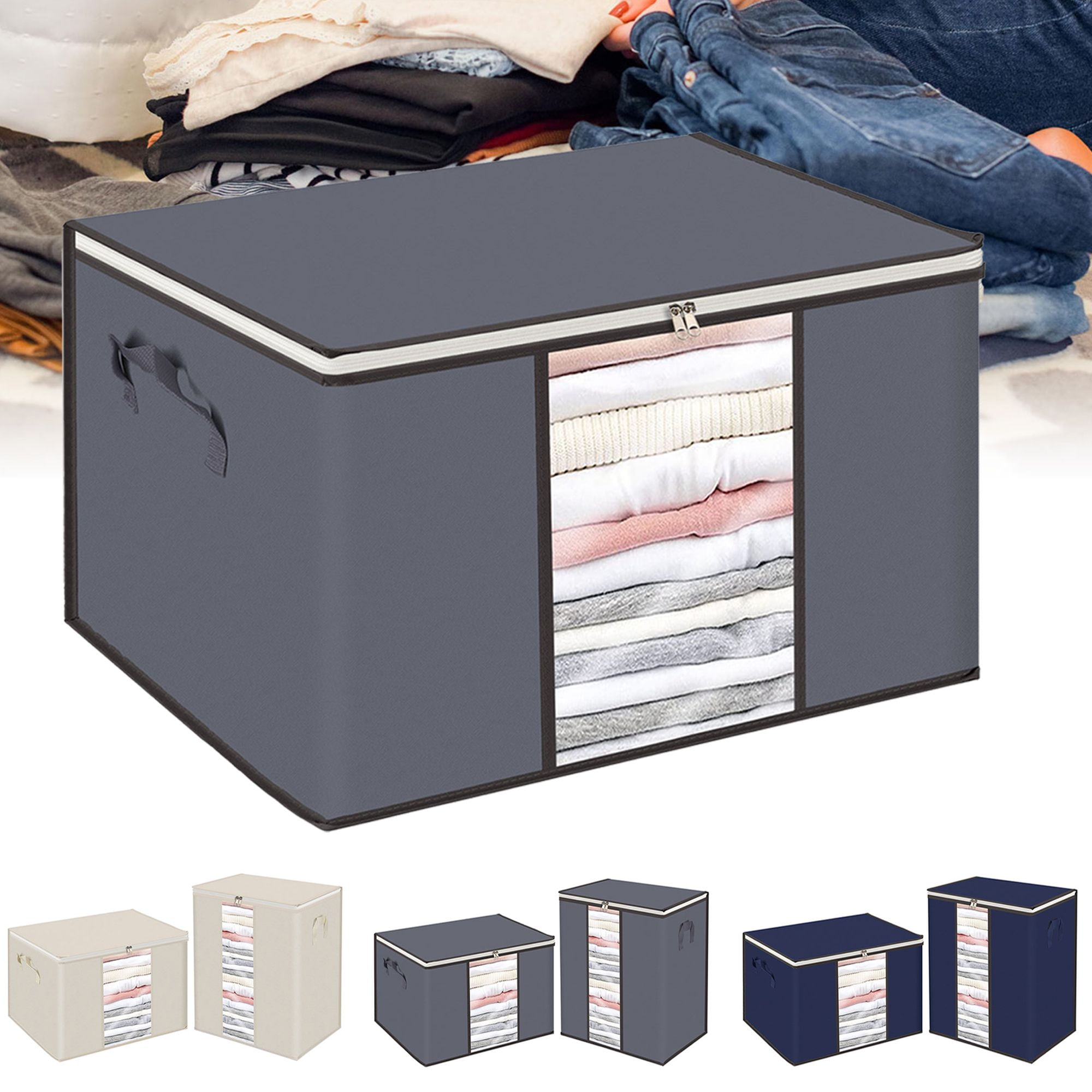 Gustave Foldable Clothes Storage Bags Organizer Large Capacity Closet ...