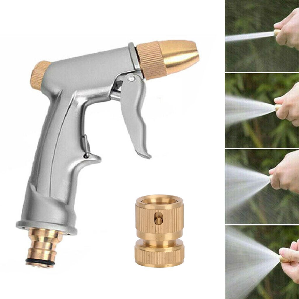 Gustave Garden Hose Nozzle Sprayer Heavy Duty Metal Handheld Water ...