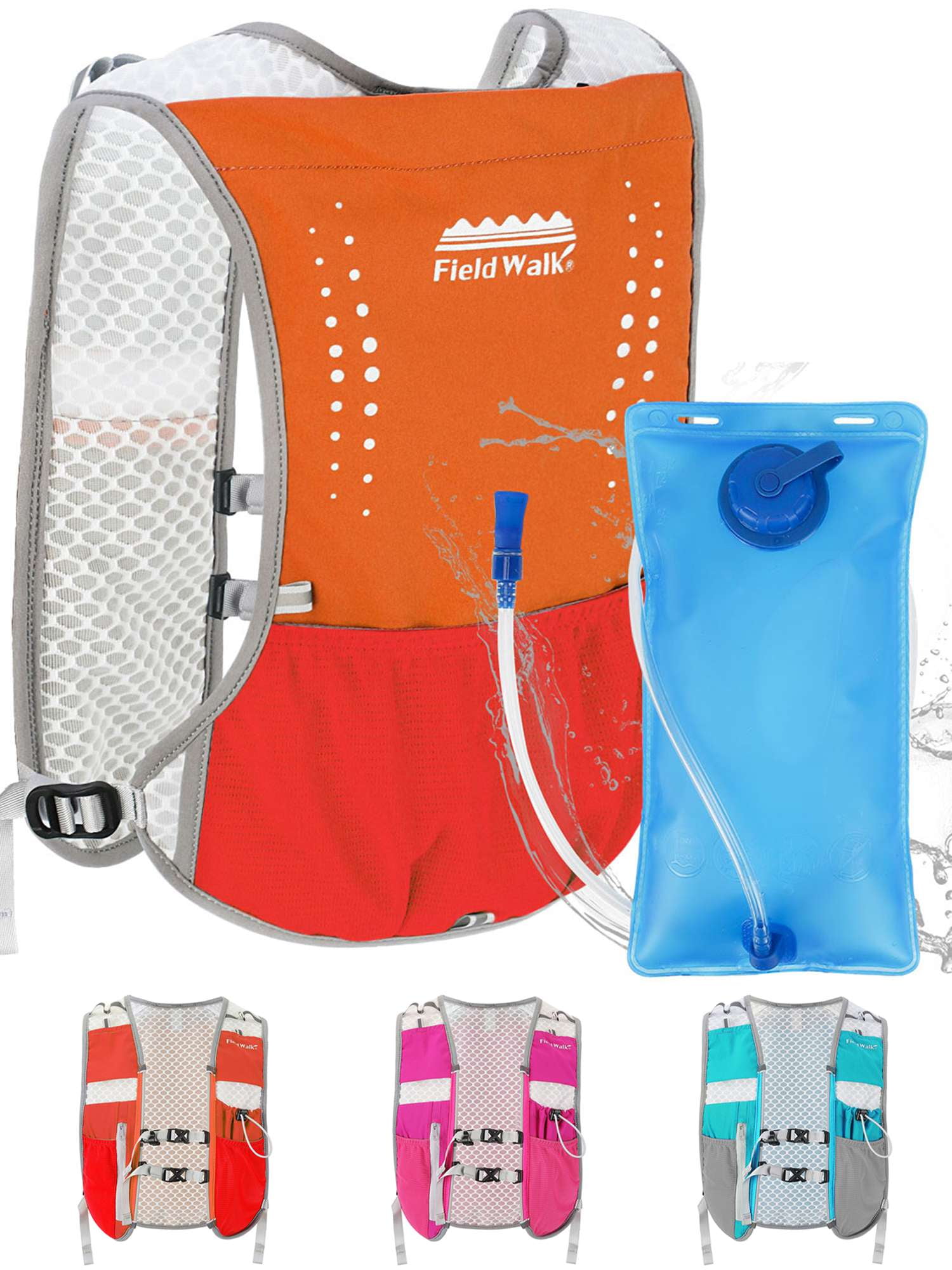 Gustave Hydration Pack Backpack with 2L Water Bladder, Outdoor ...