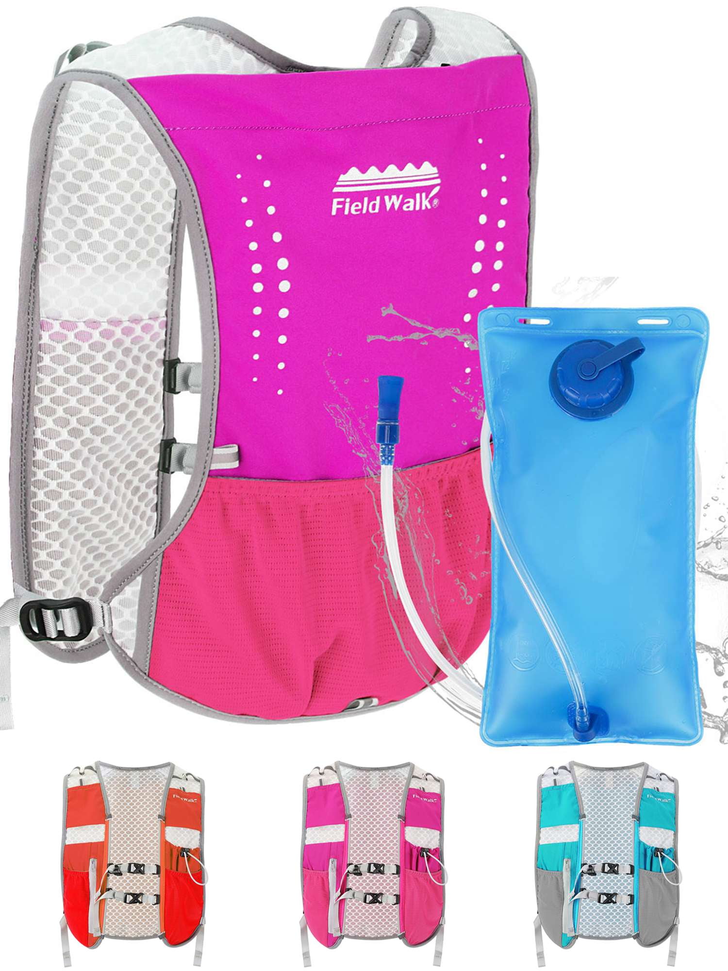 Gustave Hydration Pack Backpack with 2L Water Bladder, Outdoor ...