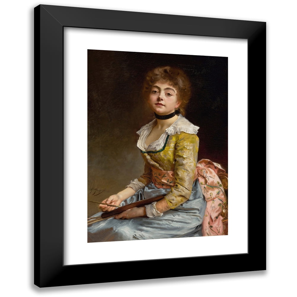 Gustave Jean Jacquet 14x18 Black Modern Framed Museum Art Print Titled ...