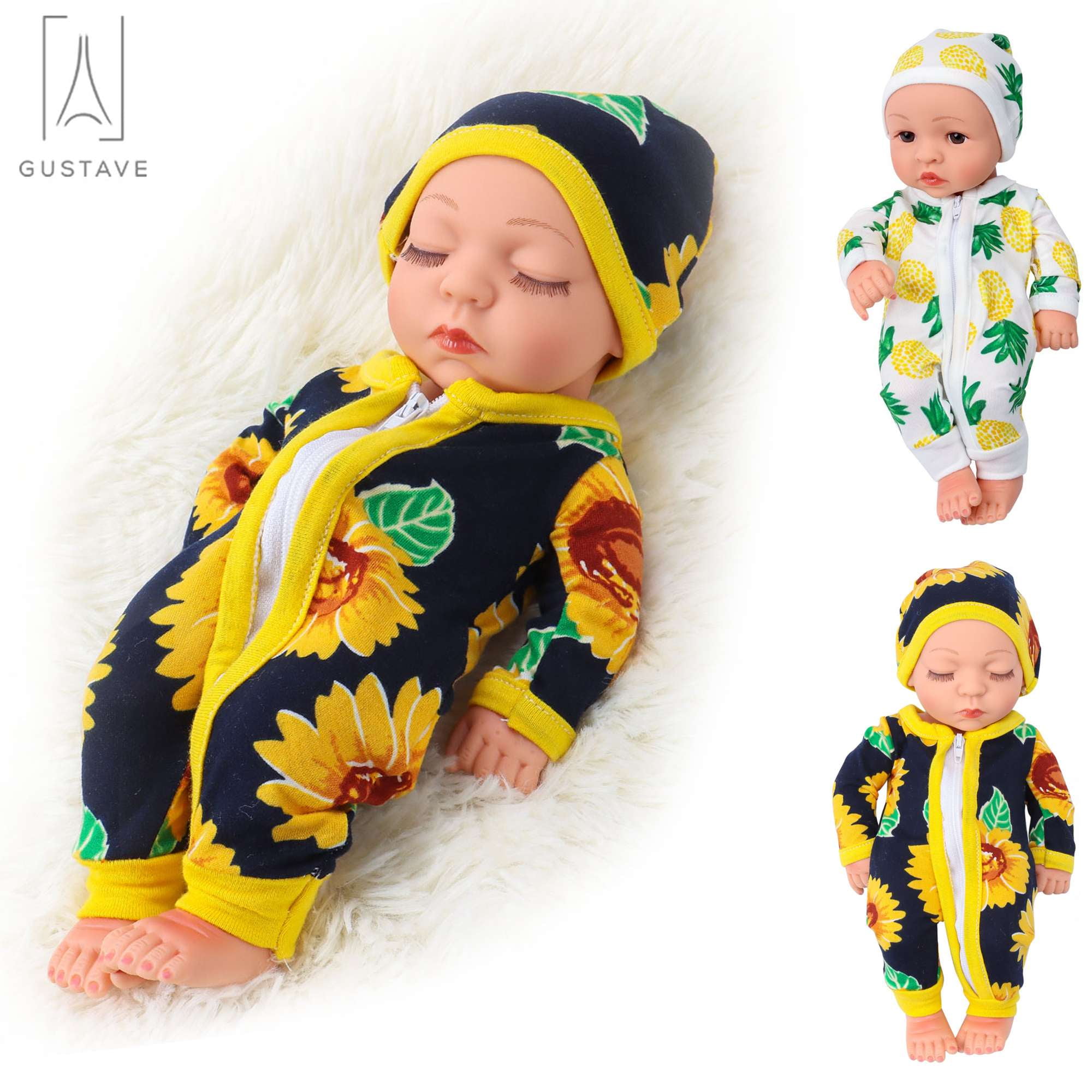 Gustave Lifelike Reborn Baby Doll 12 Inch Realistic Newborn Baby Dolls ...