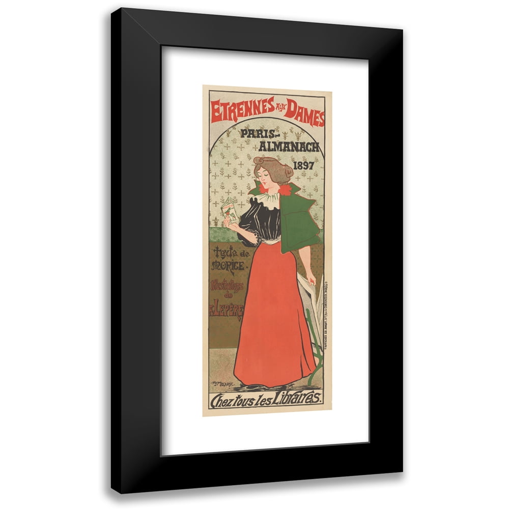 Gustave Marie 11x24 Black Modern Framed Museum Art Print Titled - Paris ...
