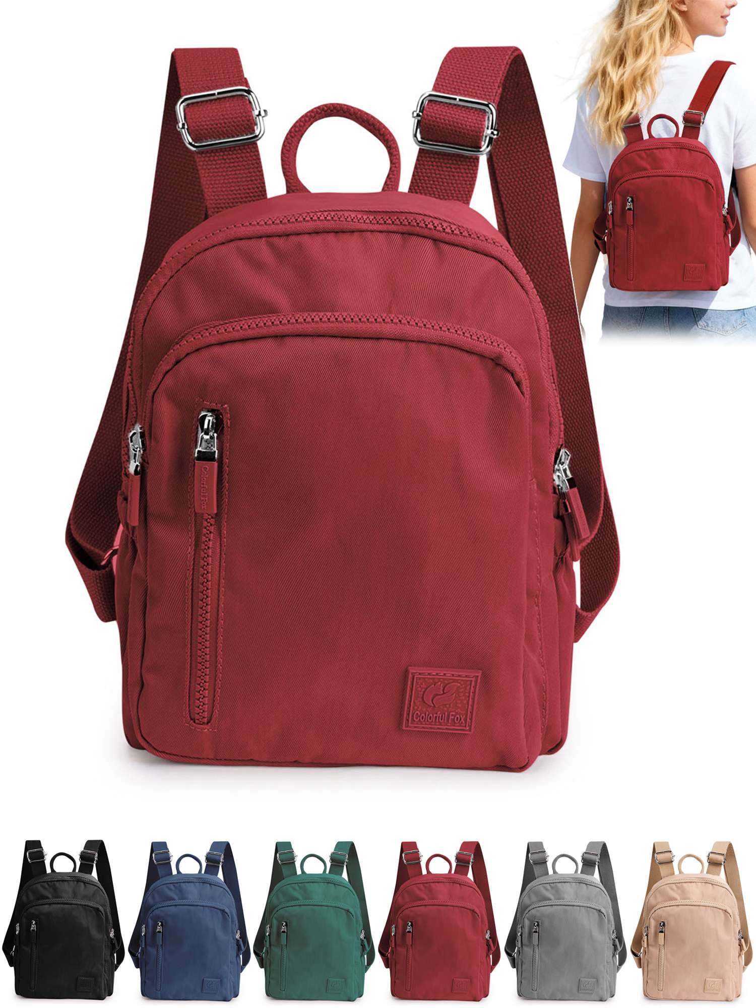 Gustave Mini Backpack Purse for Women Nylon Lightweight Small Daypack ...