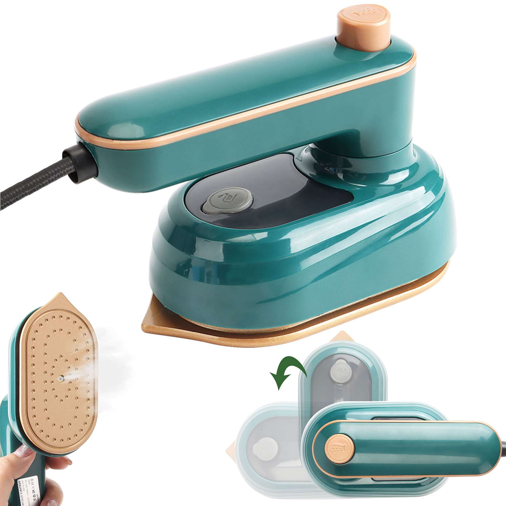 Gustave Mini Portable Steam Iron Travel Steamer for Clothes, 180 ...