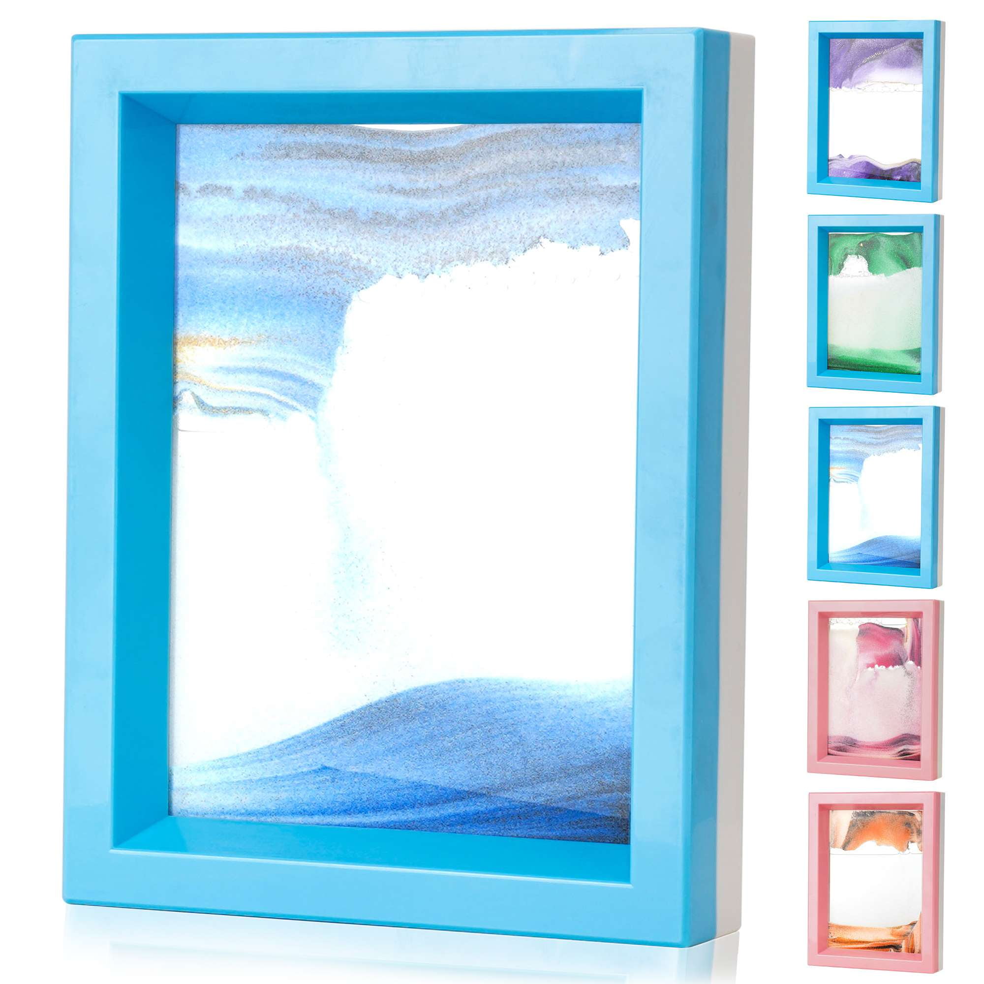Gustave Moving Sand Art Picture Liquid Motion 3D Flowing Sand Color ...