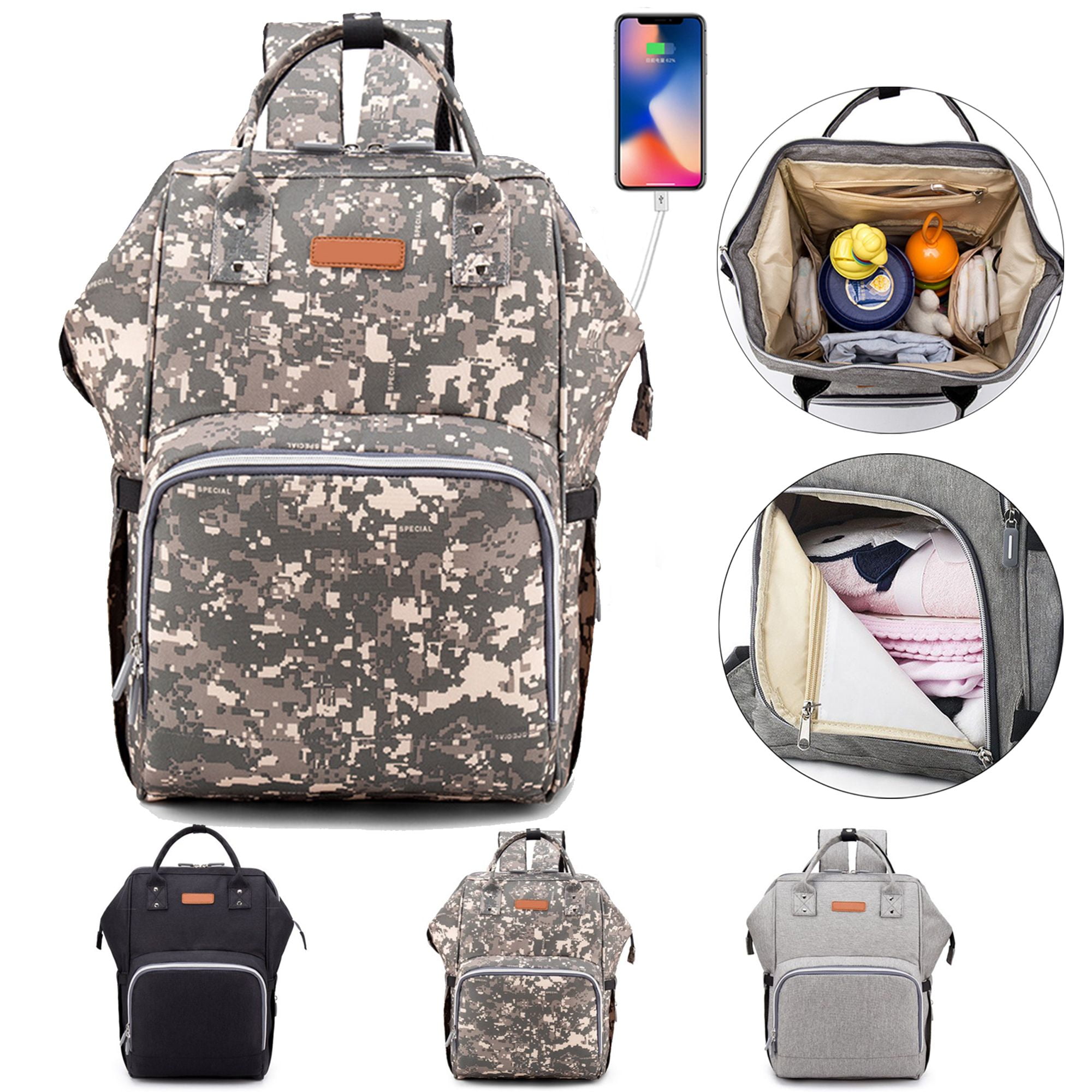 Gustave Multifunction Travel Diaper Bag Backpack Mummy Maternity Nappy ...