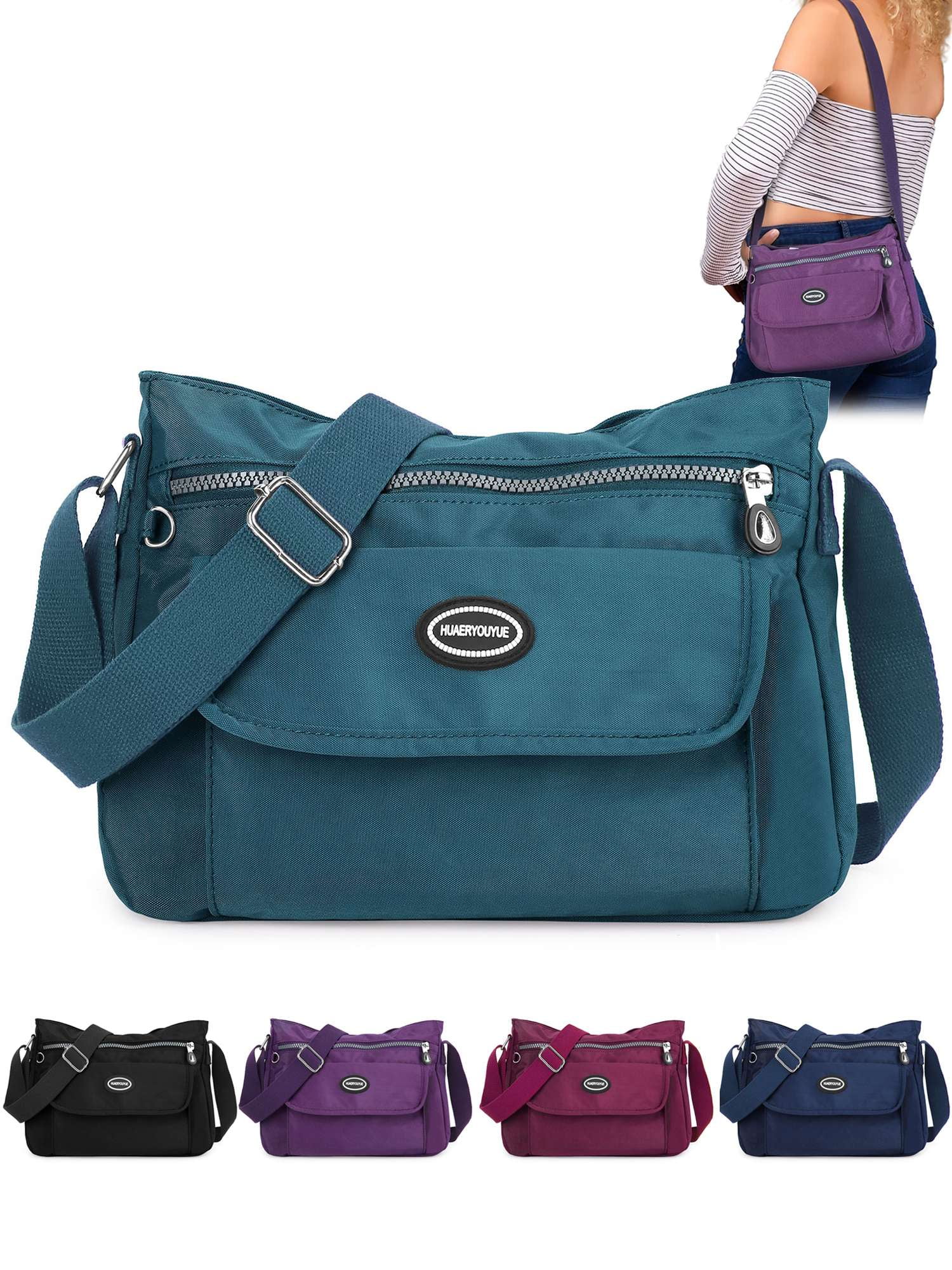 Gustave Nylon Crossbody Bag for Women Waterproof Shoulder Handbag Purse ...