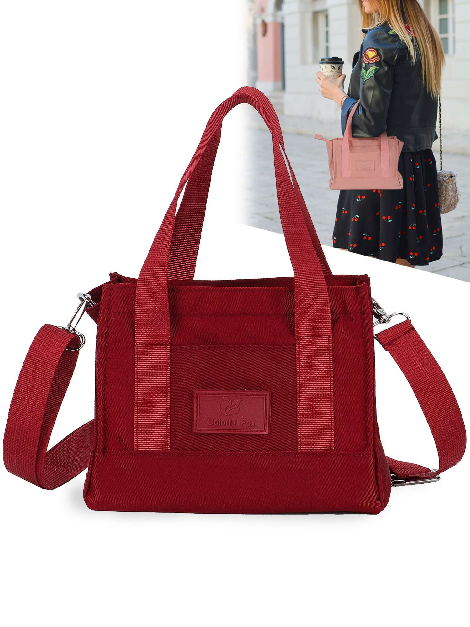 Gustave Nylon Crossbody Purse Satchel Handbag for Women Waterproof ...