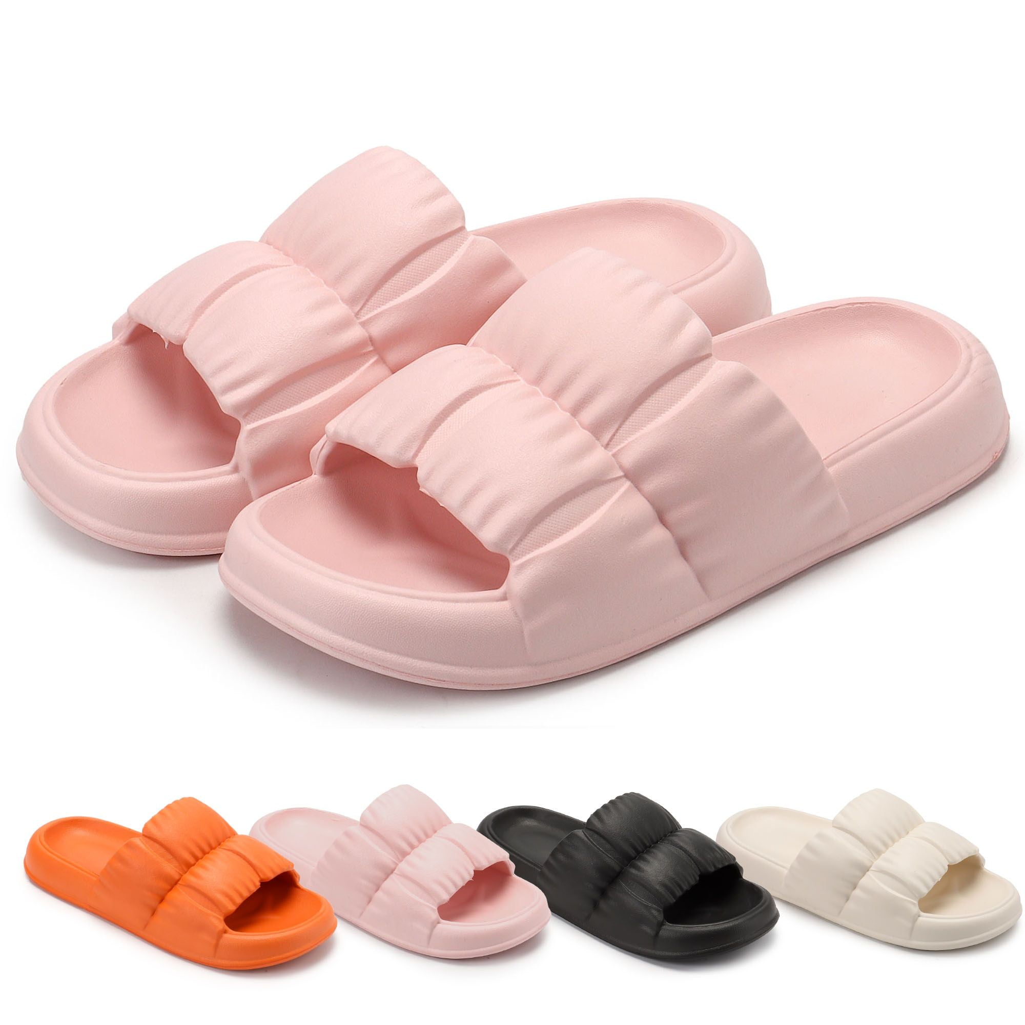 Gustave Pillow Slippers for Women Men Non Slip Clouds Slides Soft Thick ...