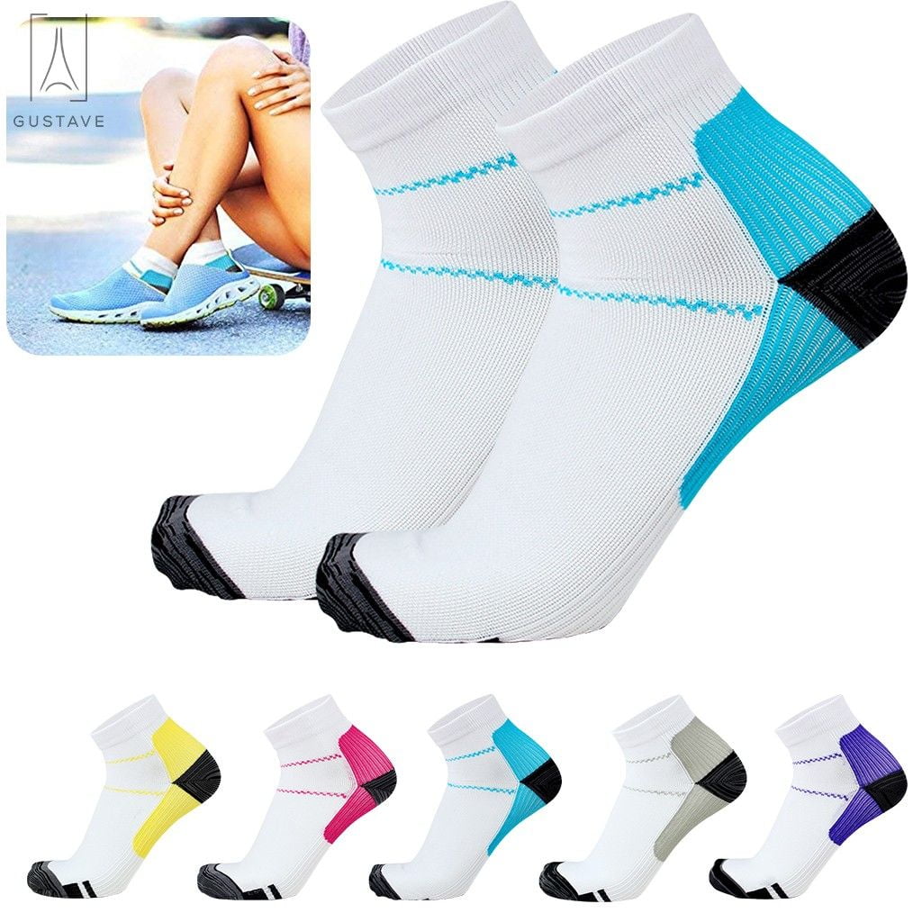 Gustave Plantar Fasciitis Athletic Compression Socks (S/M) Anti-Fatigue ...