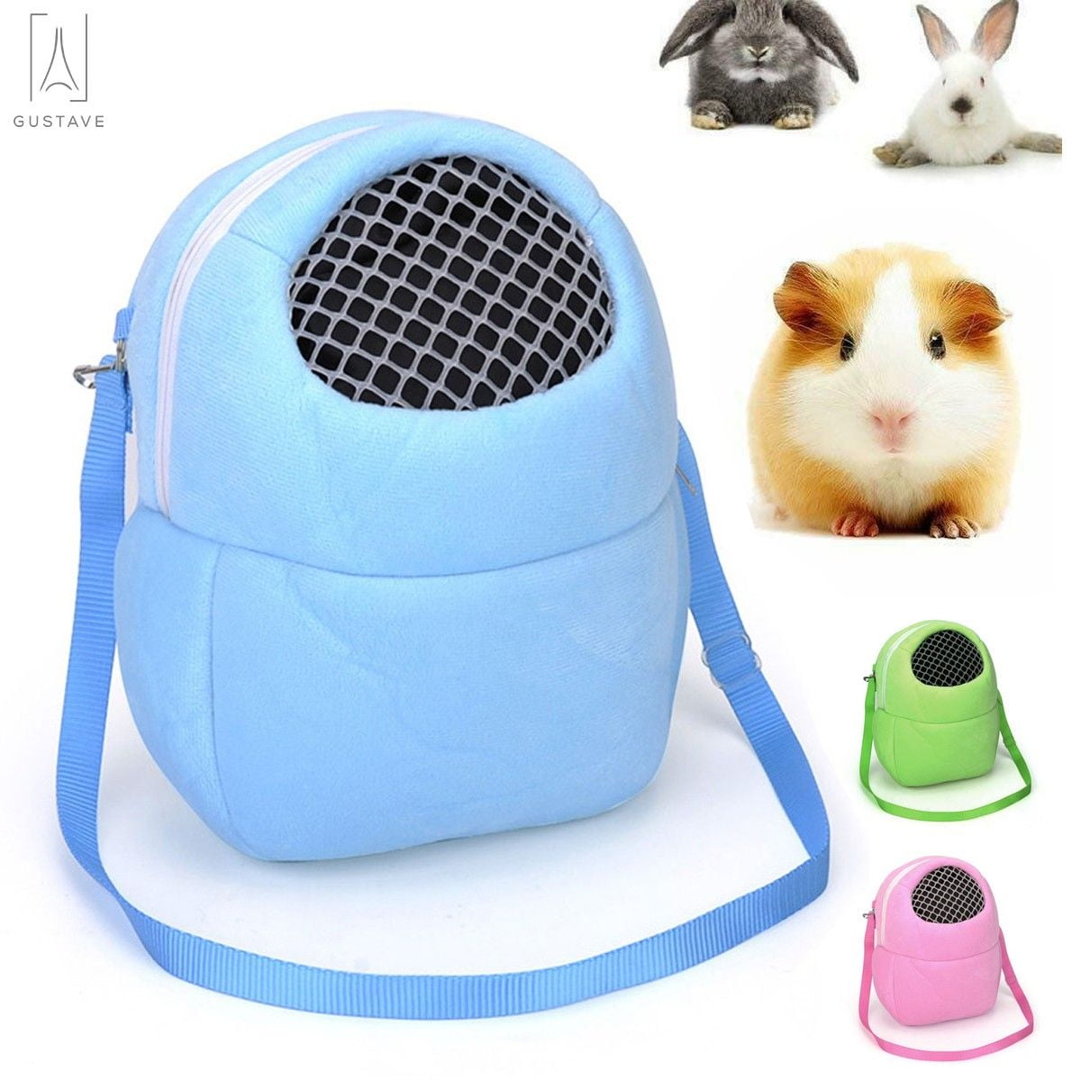 Gustave Portable Breathable Pet Hamster Travel Warm Bag Small Animals ...