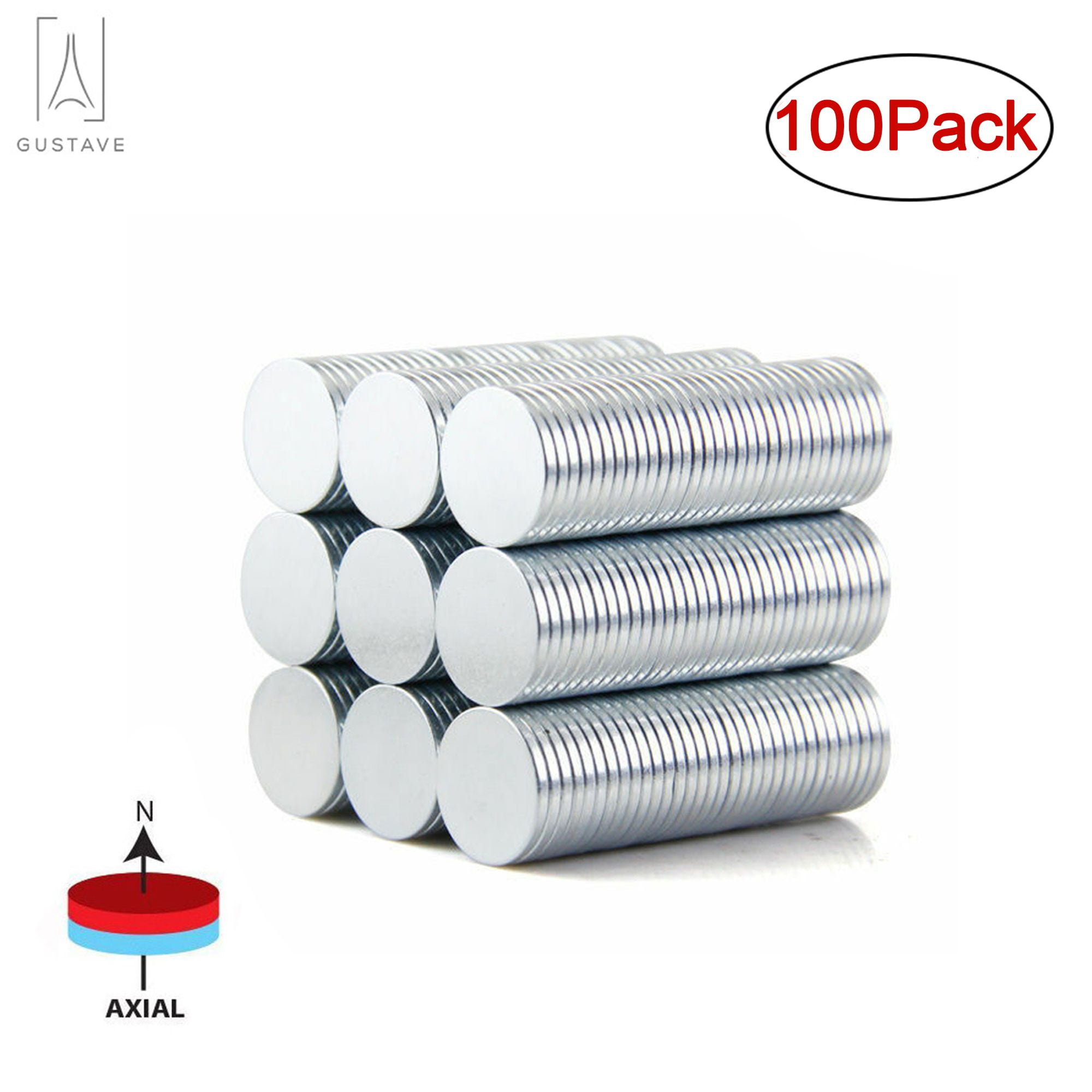 Gustave Powerful Neodymium Disc Magnets Multi-Use Small Round Rare ...