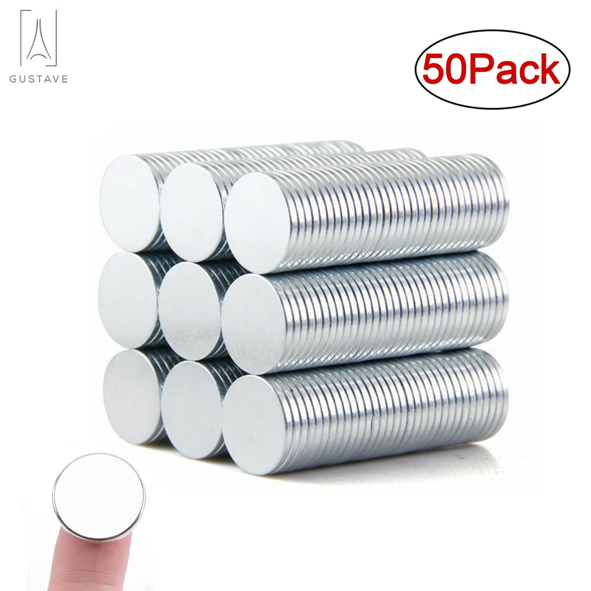 Gustave Powerful Neodymium Disc Magnets Multi-Use Small Round Rare ...