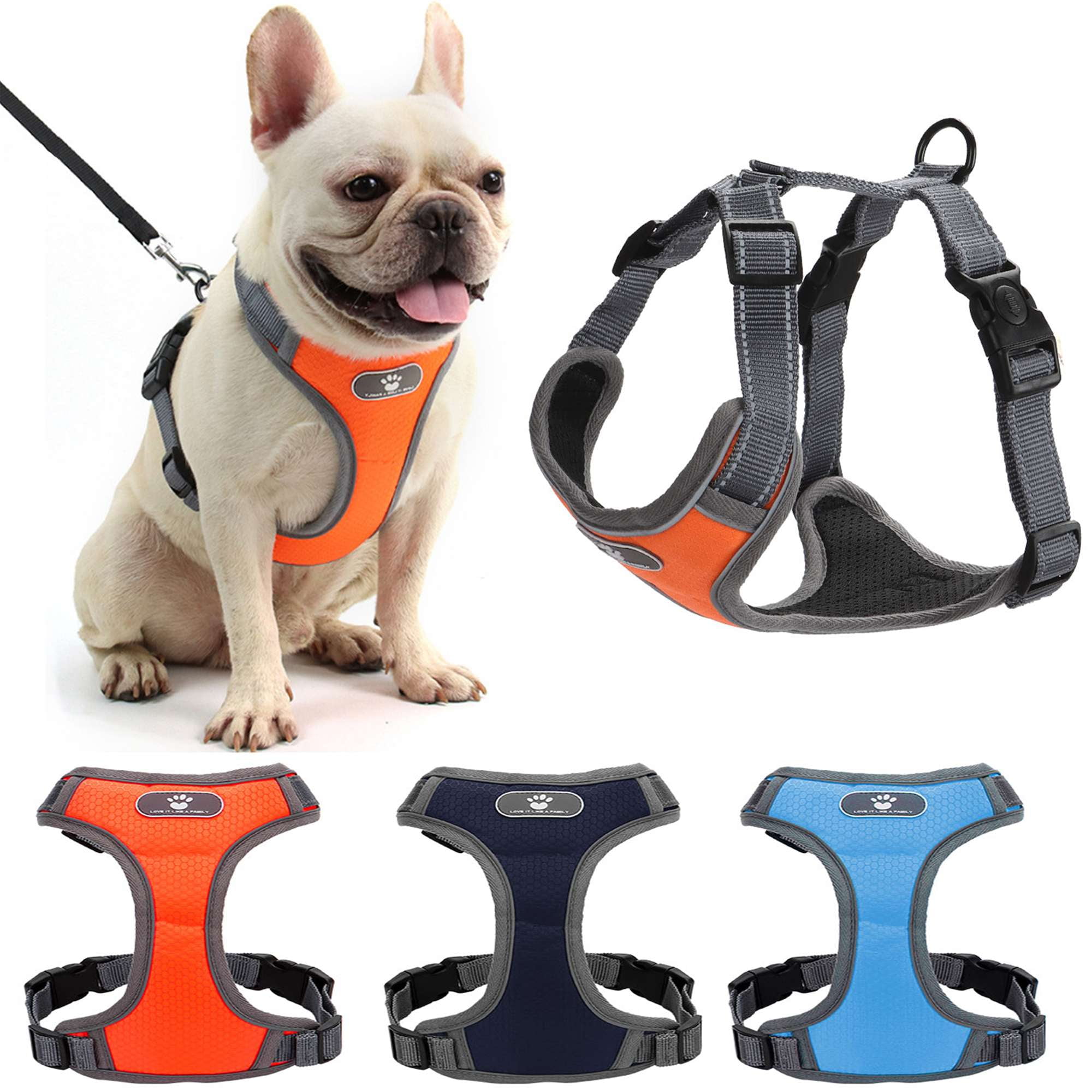 Gustave No Pull Dog Harness for Small Medium Large Dogs, Reflective Pet ...
